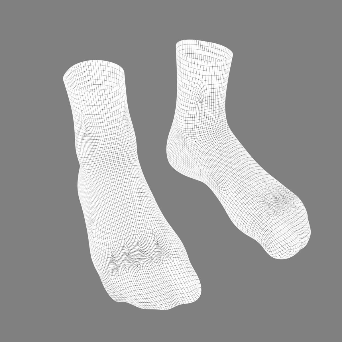 Socks SS 20 03 - 3D Model by RumenD