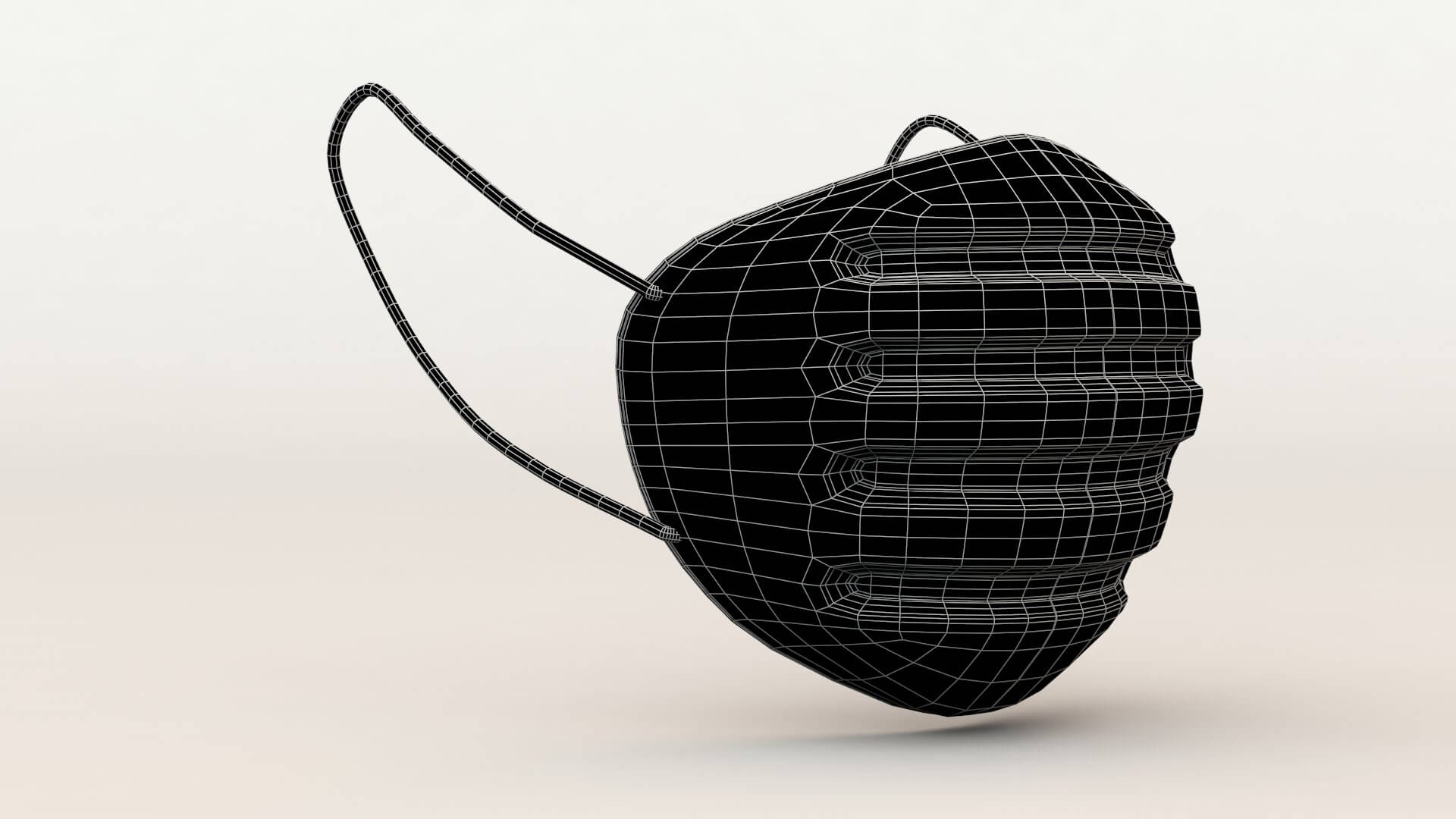 Surgical Mask - 3D Model by RumenD