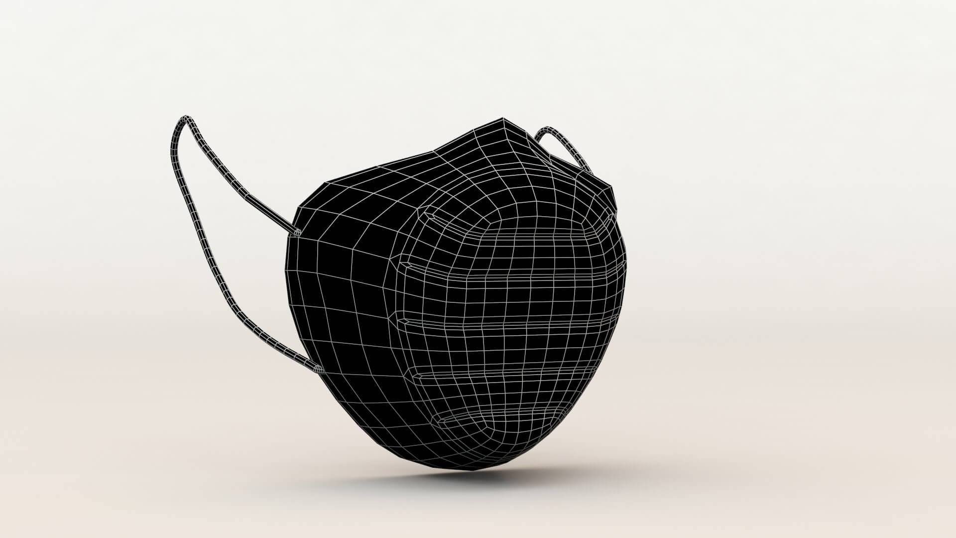 Surgical Mask - 3D Model by RumenD