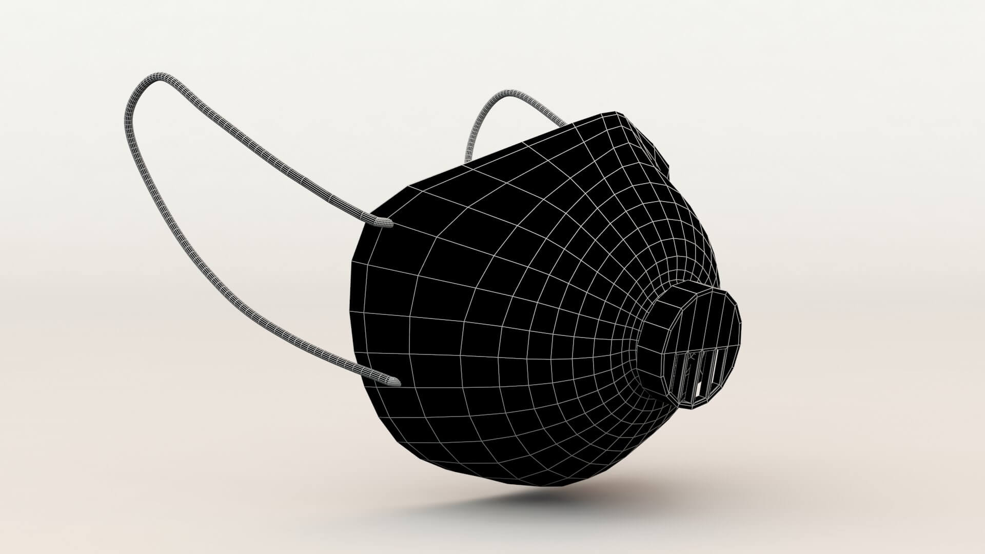 Surgical Mask - 3D Model by RumenD