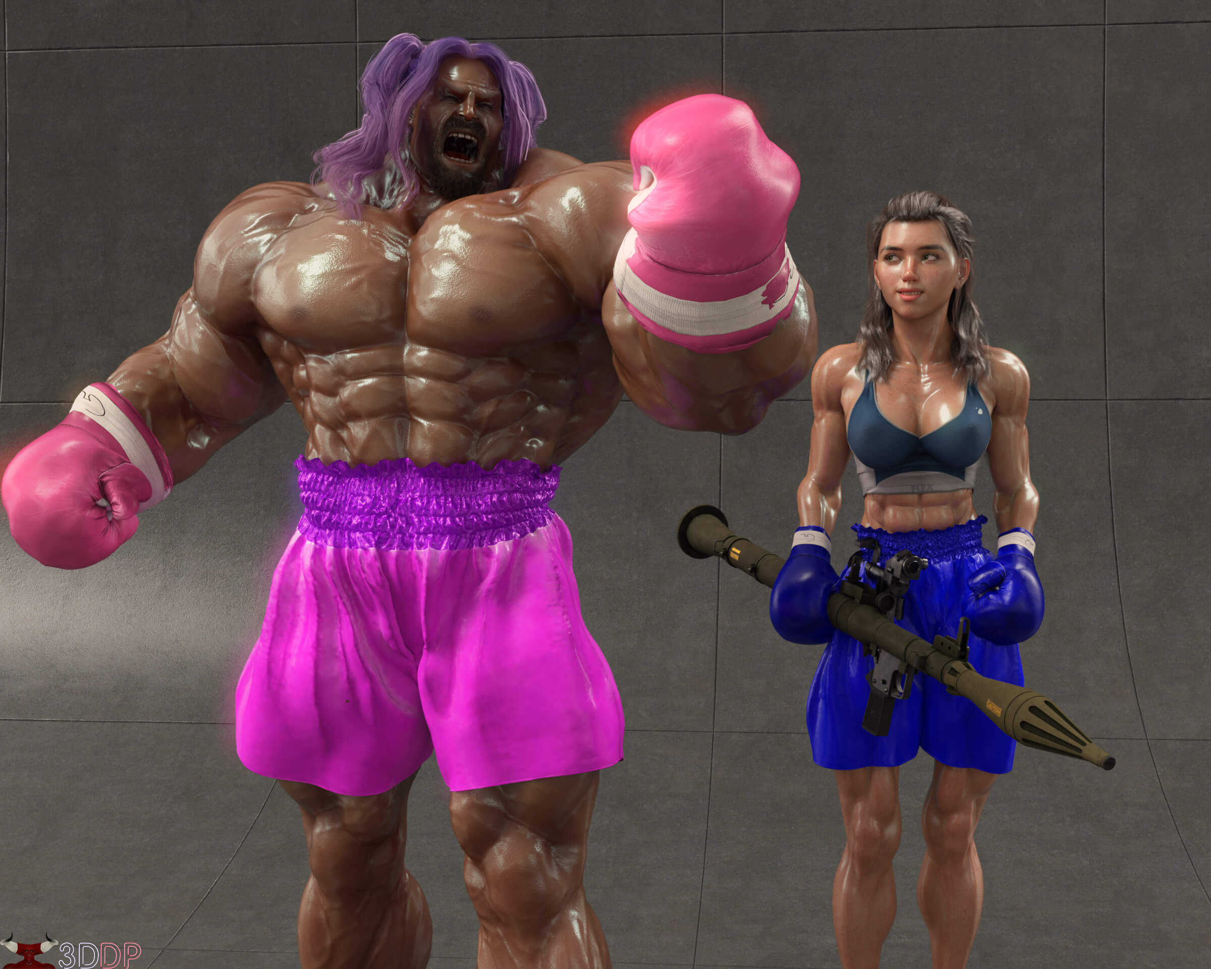 Citius, altius, fortius! 3D Render, Digital Art by Rviger33