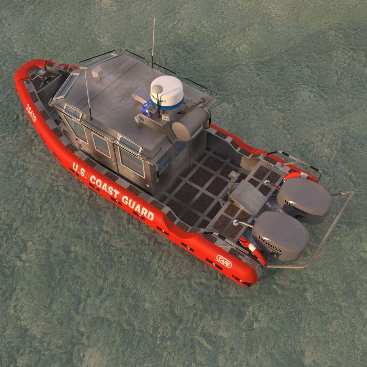 Coast Guard Patrol Boat - 3D Model by ryanknope