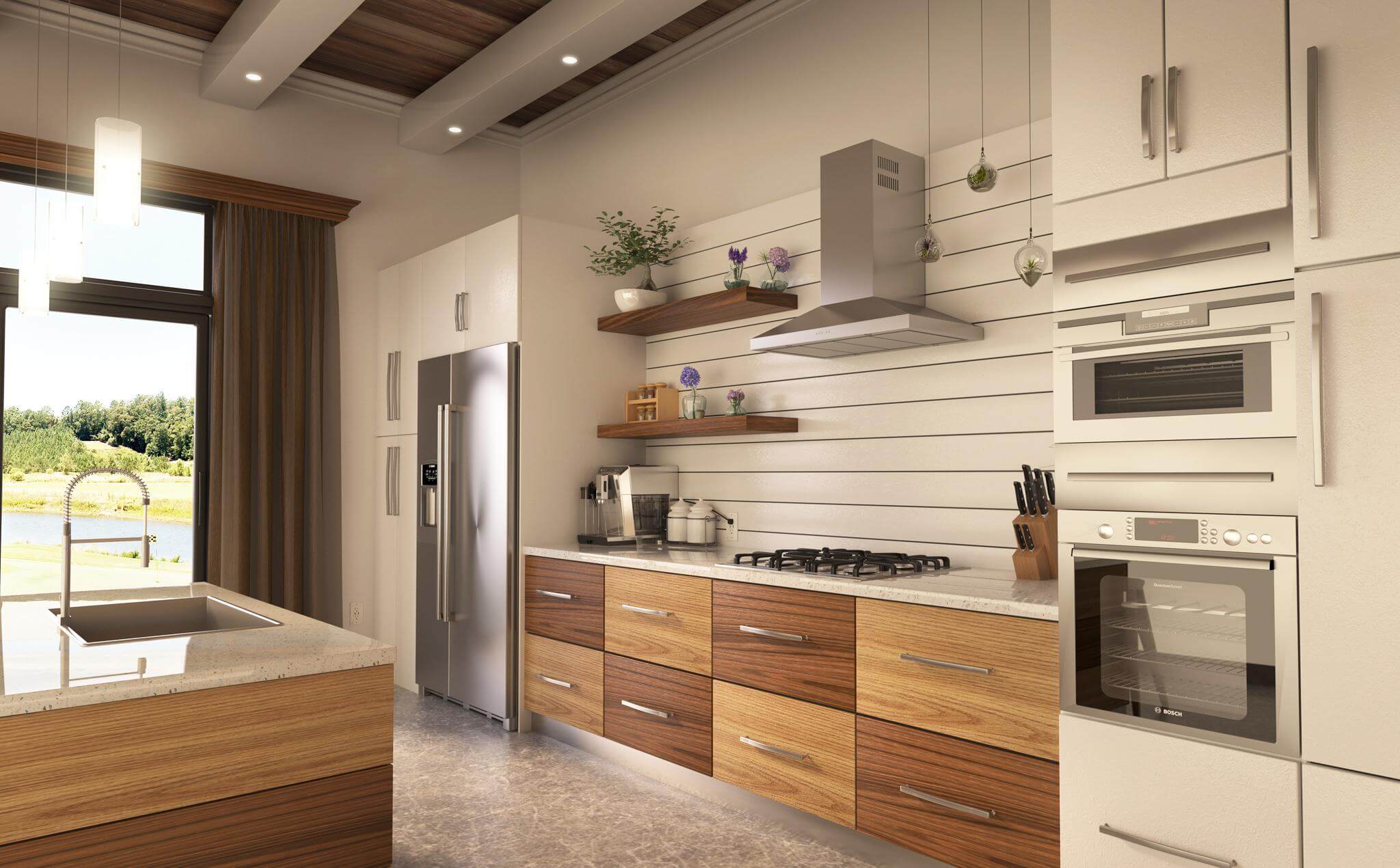 Kitchen Rendering 1 3D Render, Digital Art by ryanknope