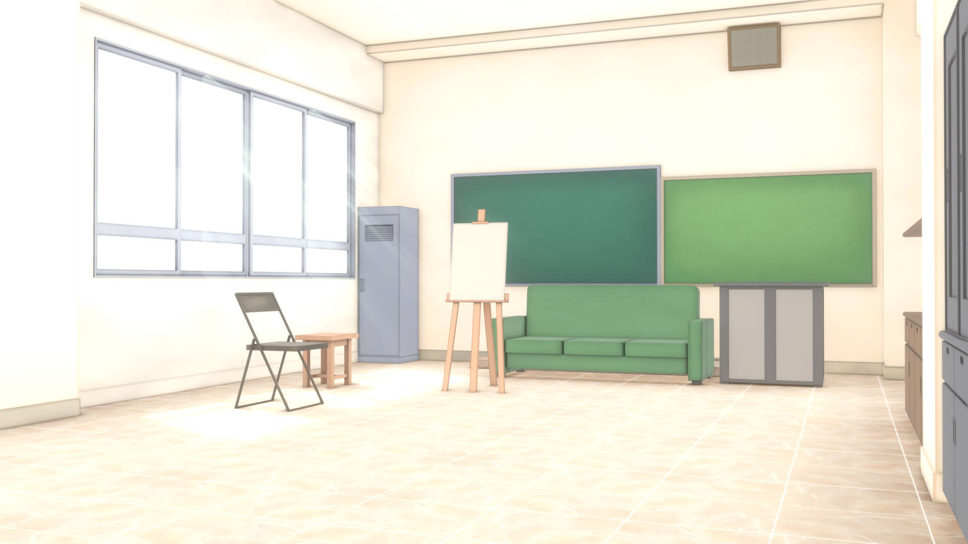 Anime Background Art Classroom