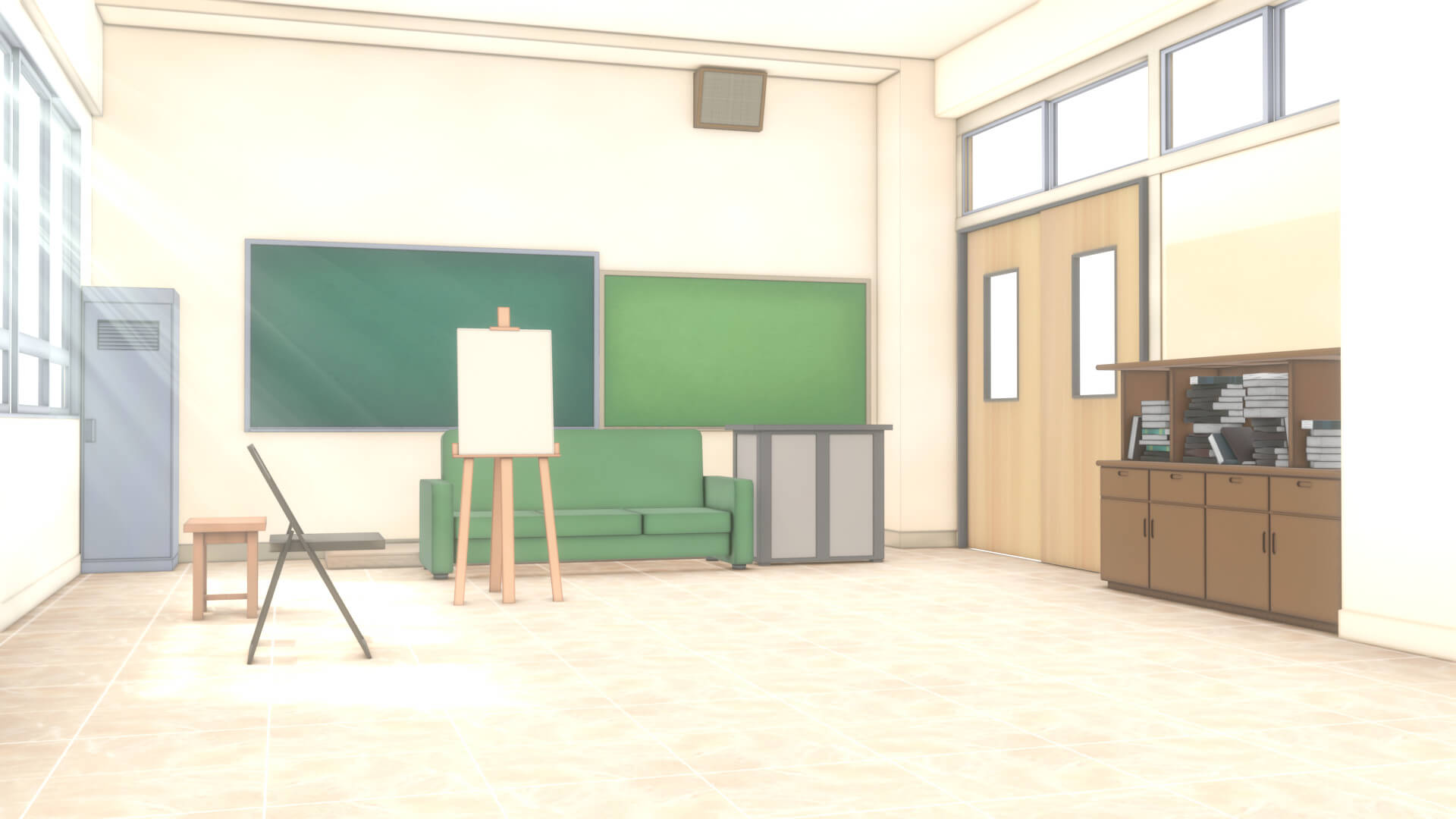 Anime Art Room - 3D Model by RYANMAICOL
