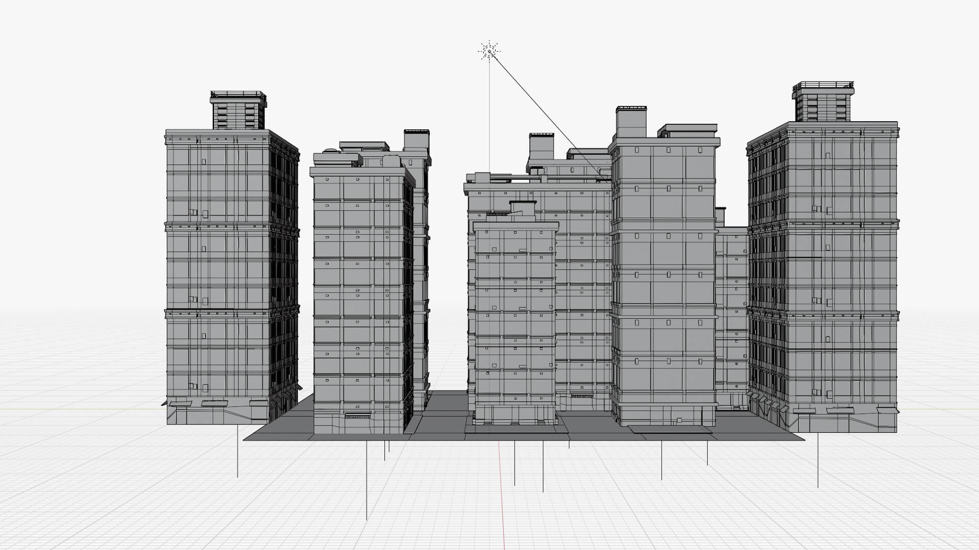 Anime Building - 3D Model by RYANMAICOL