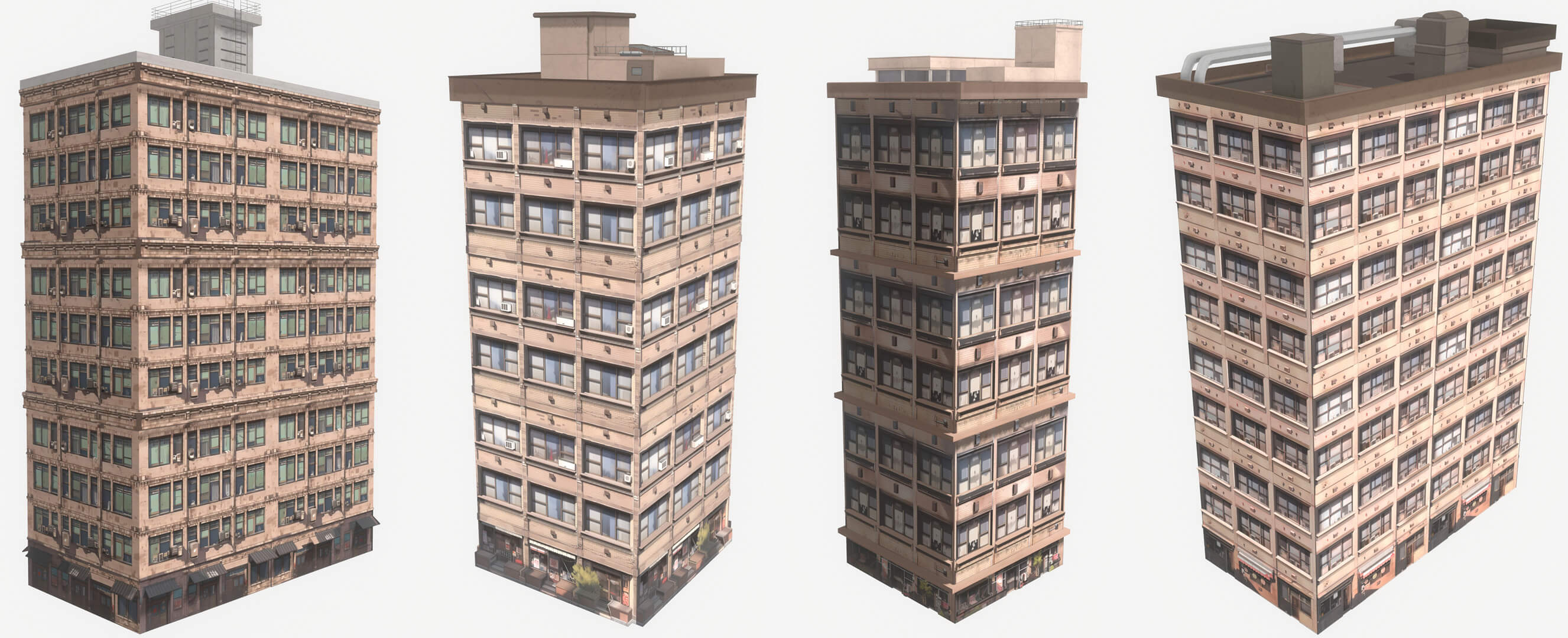 Anime Building - 3D Model by RYANMAICOL