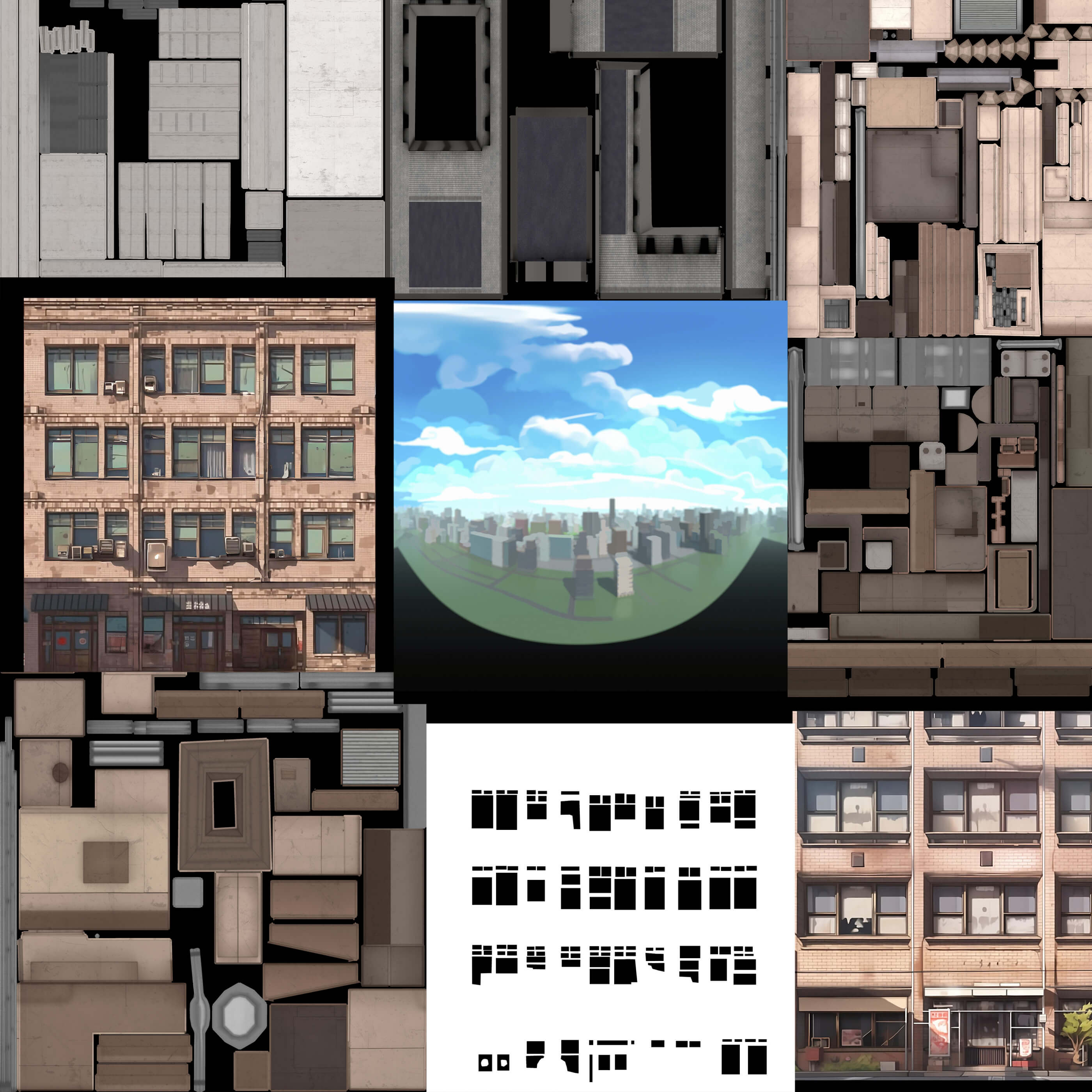 Anime Building - 3D Model by RYANMAICOL