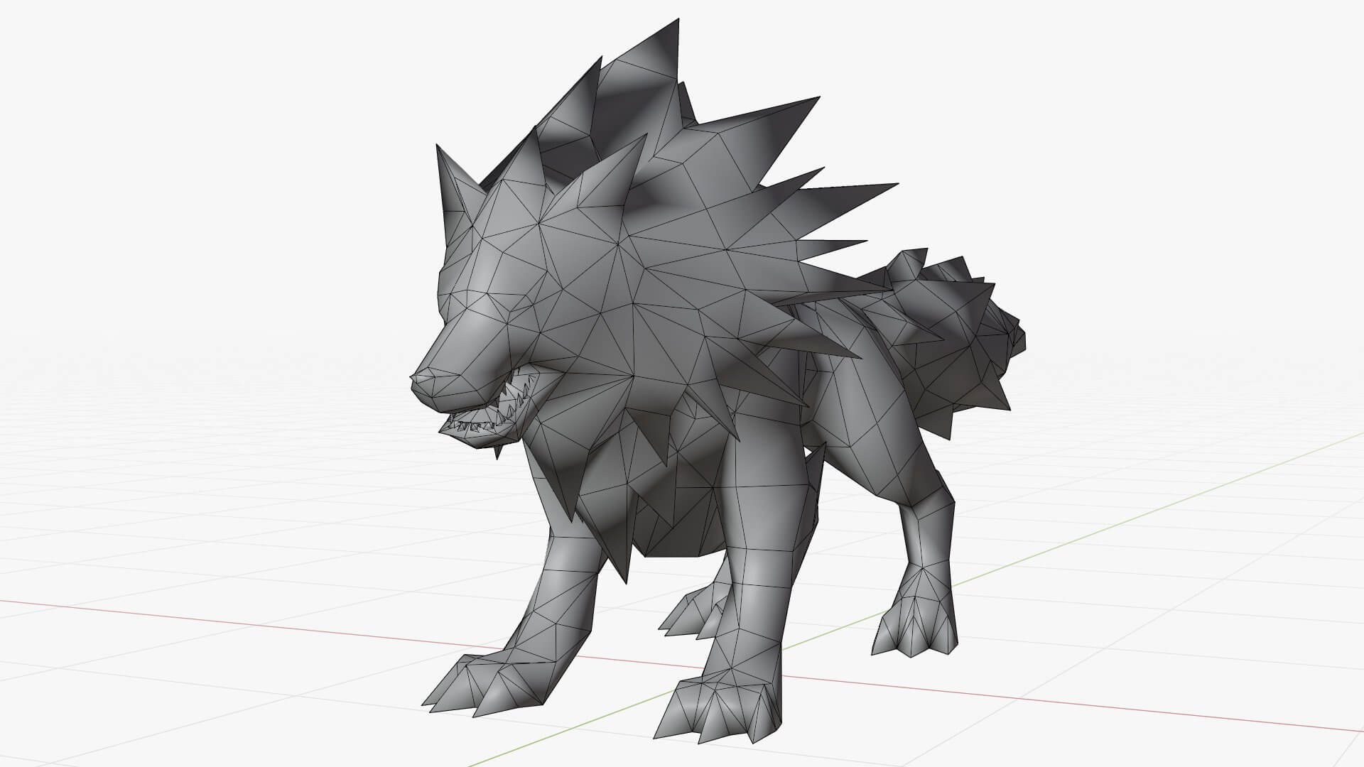 Anime Wolf - 3D Model by RYANMAICOL