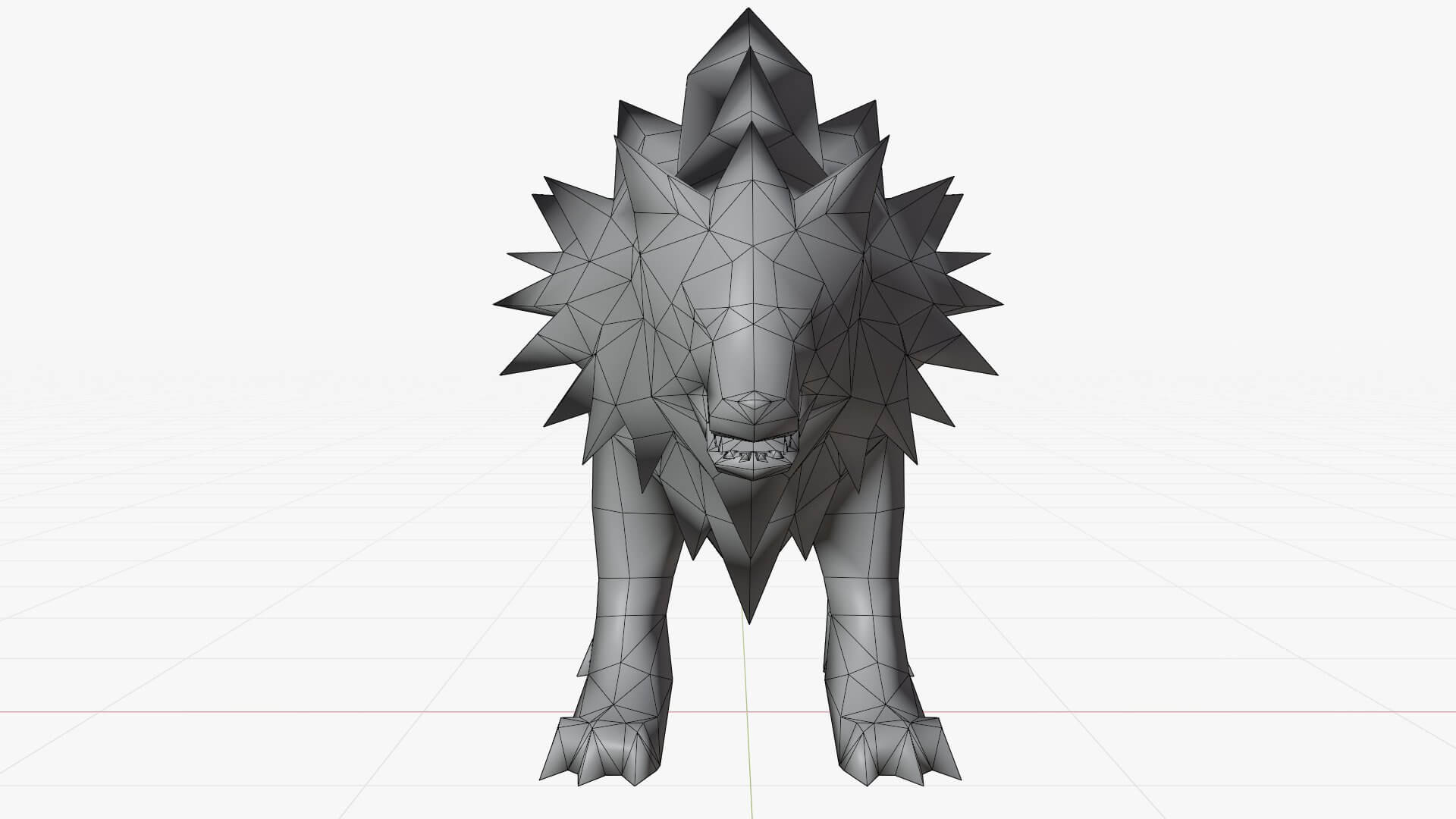 Anime Wolf - 3D Model by RYANMAICOL