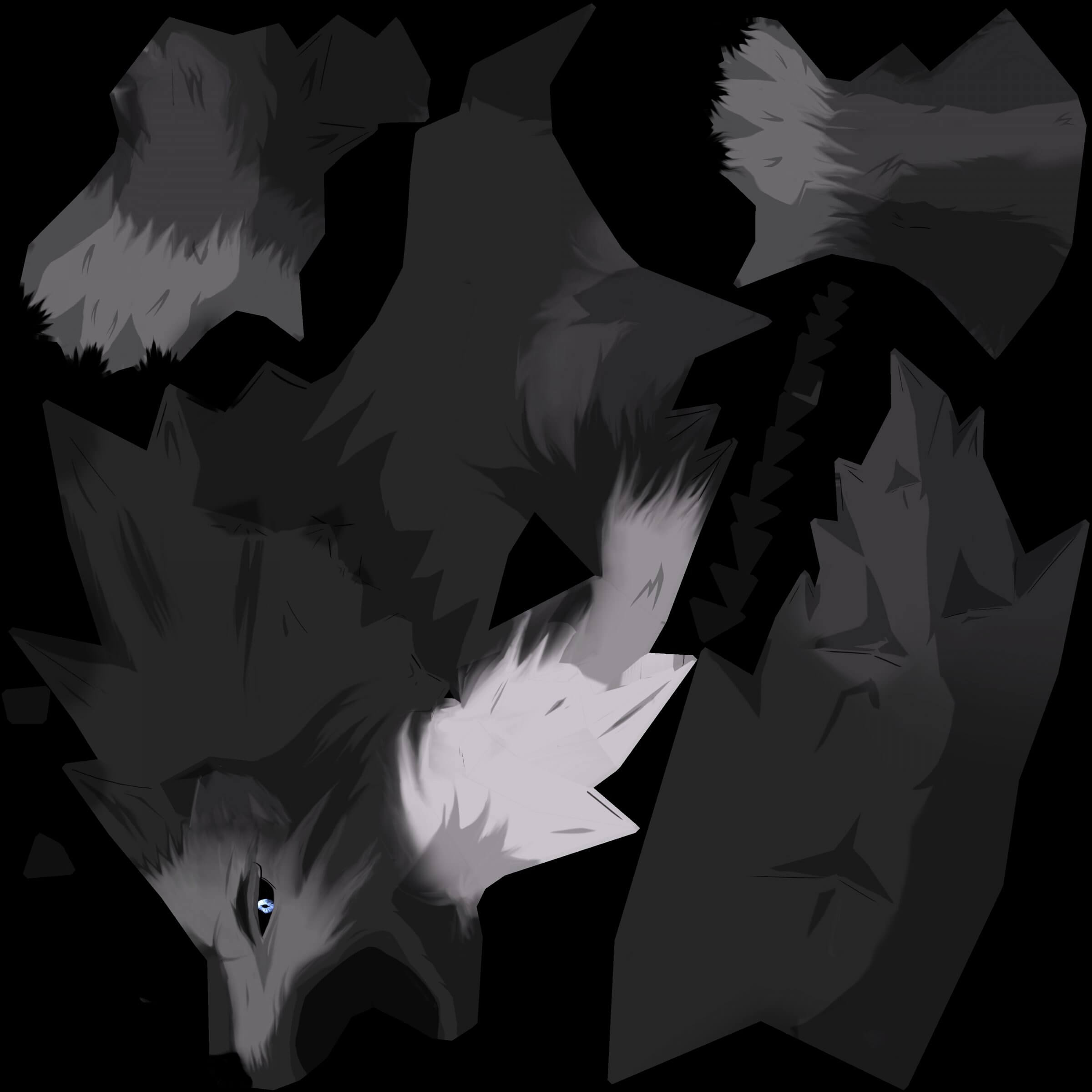Anime Wolf - 3D Model by RYANMAICOL