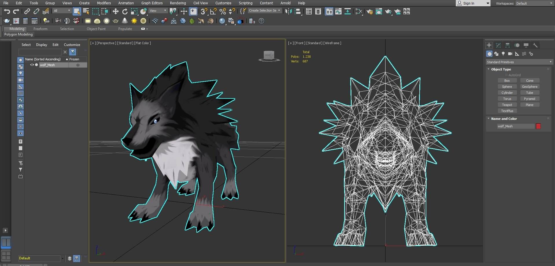 Anime Wolf - 3D Model by RYANMAICOL