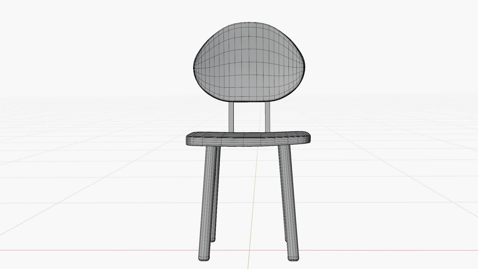 Cartoon Brown Wooden Chair - 3D Model by RYANMAICOL