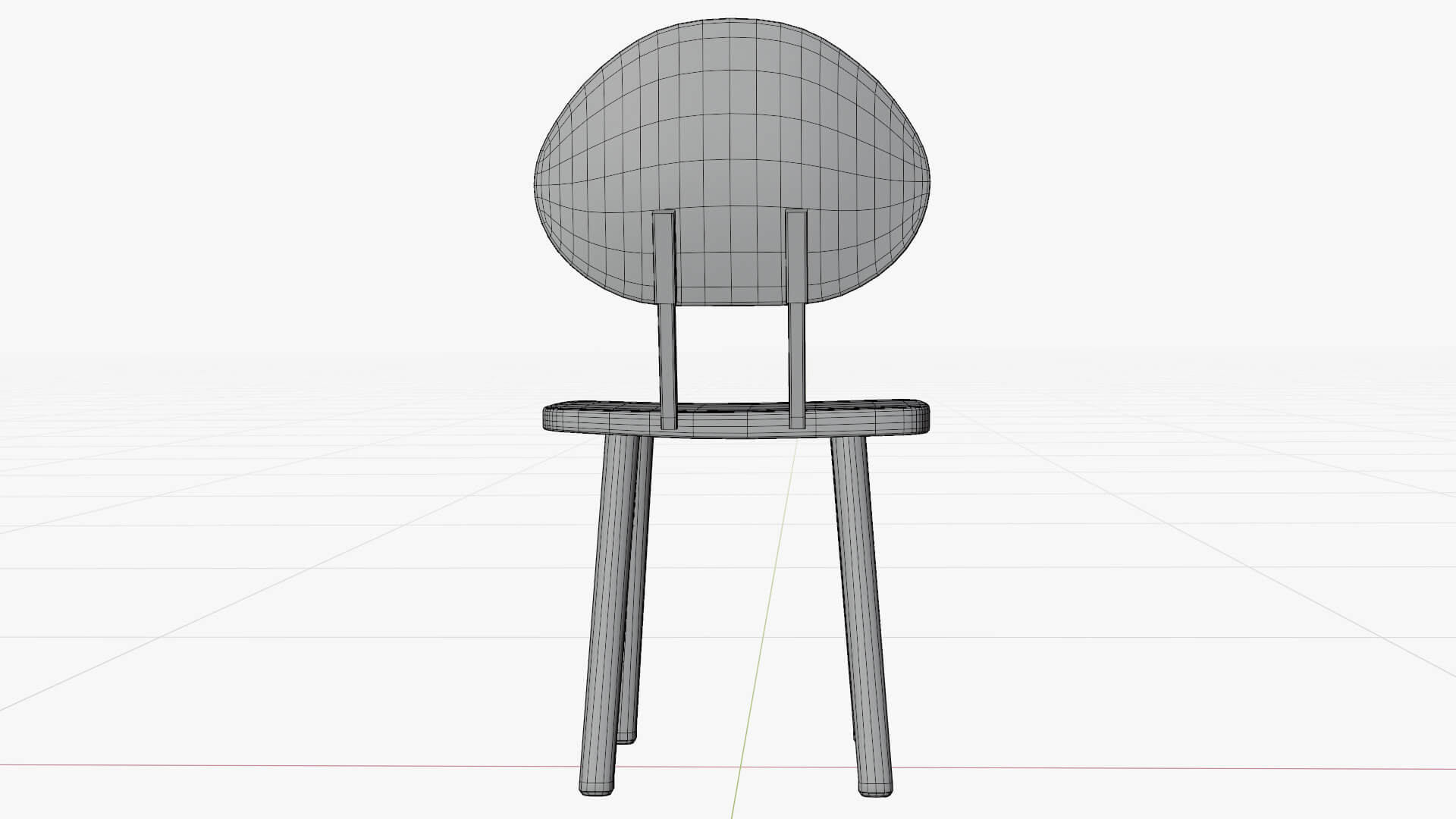 Cartoon Brown Wooden Chair - 3D Model by RYANMAICOL