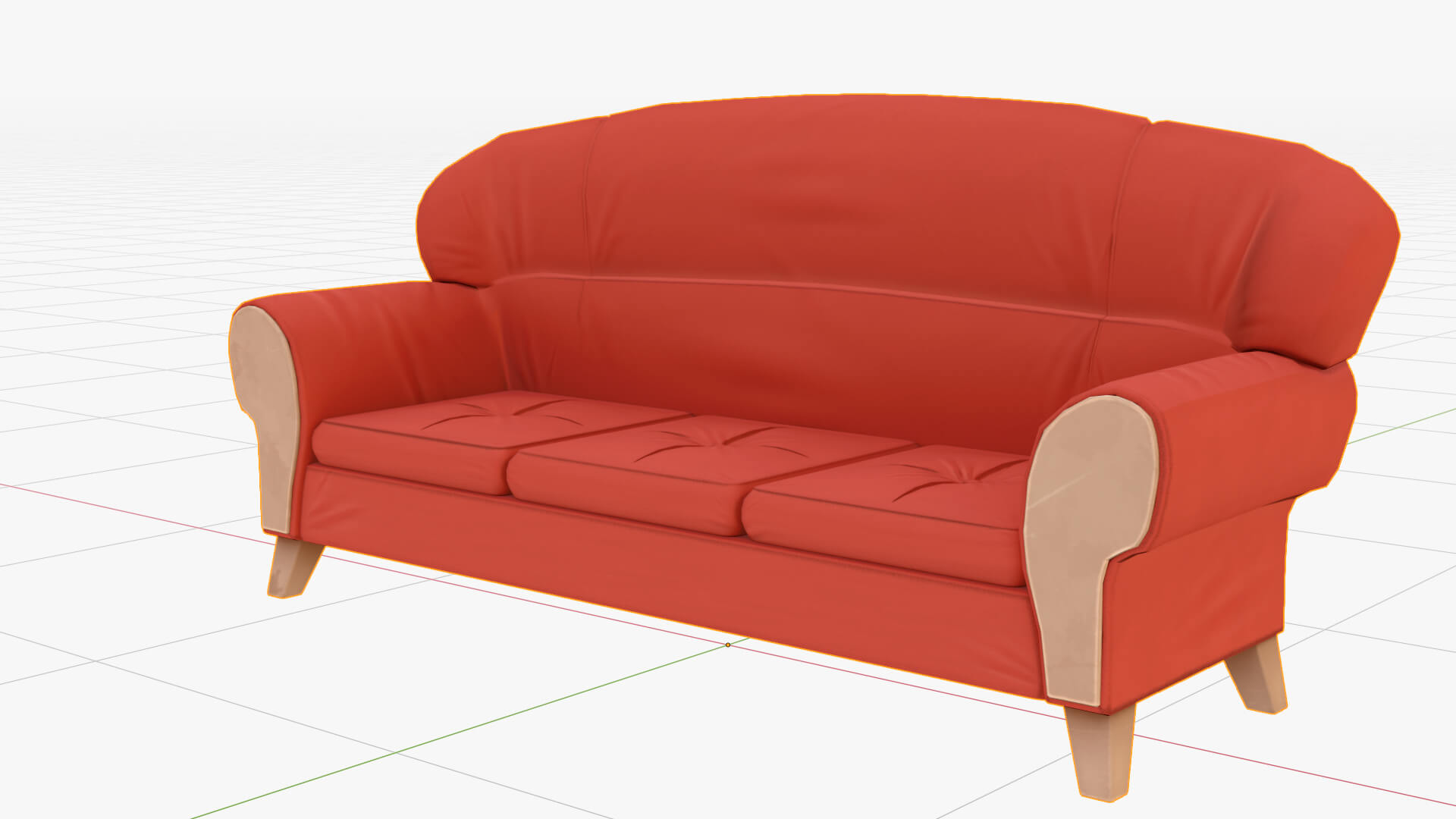 Cartoon Sofa Model by RYANMAICOL