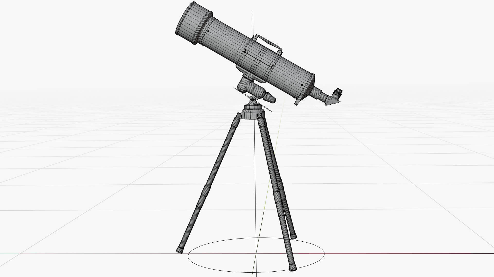 Cartoon Telescope - 3D Model by RYANMAICOL