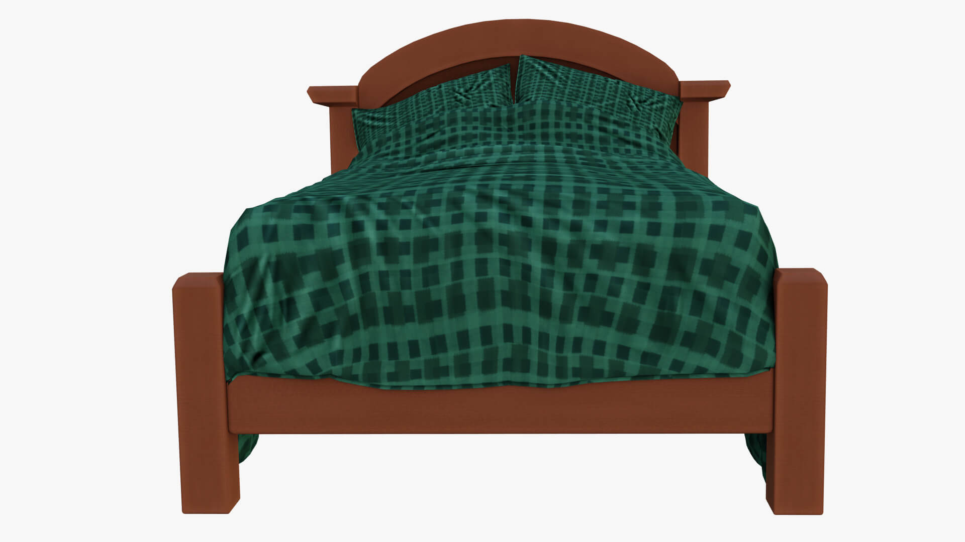 Cartoon Wood Bed - 3D Model by RYANMAICOL