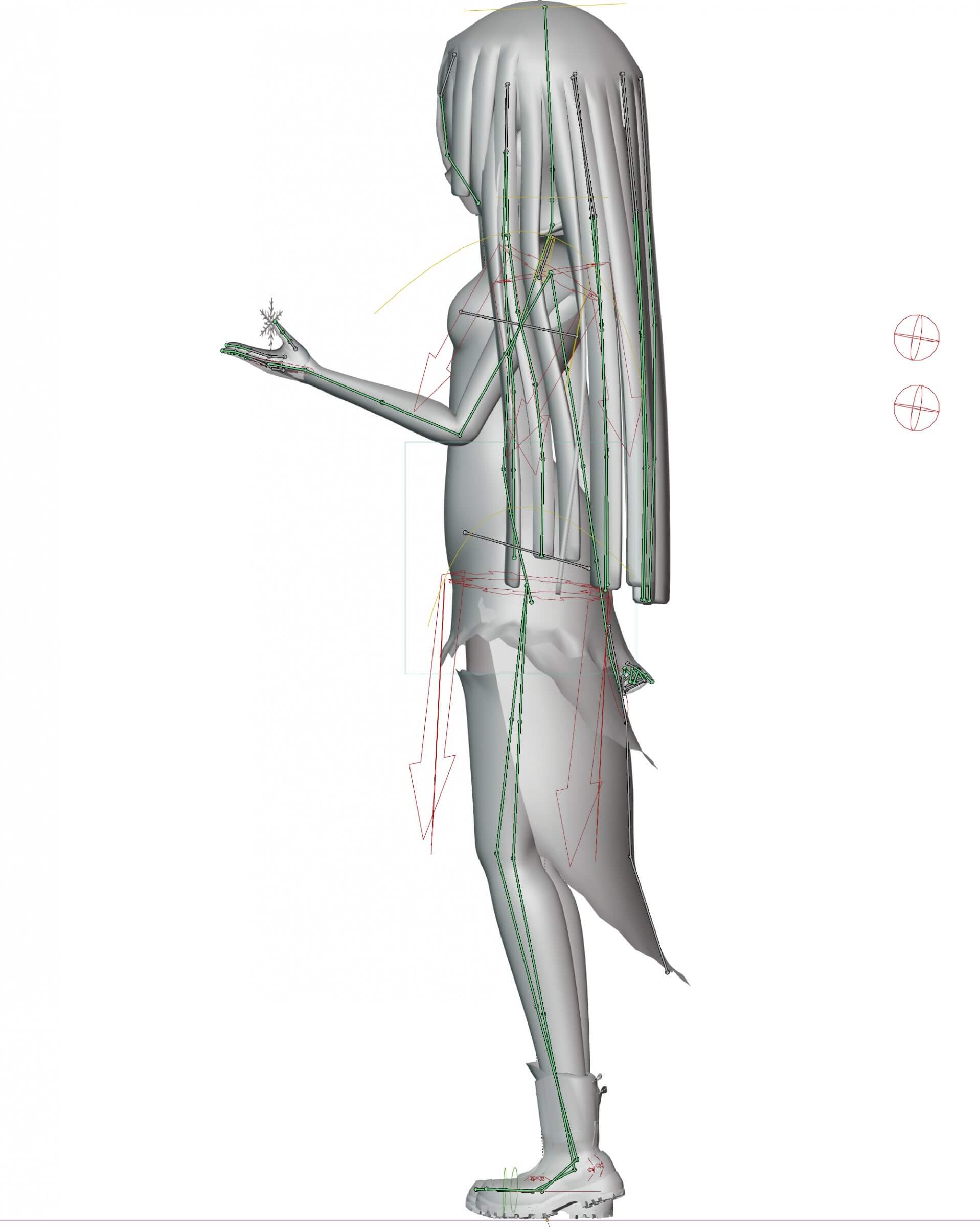 Character Anime - 3D Model by RYANMAICOL