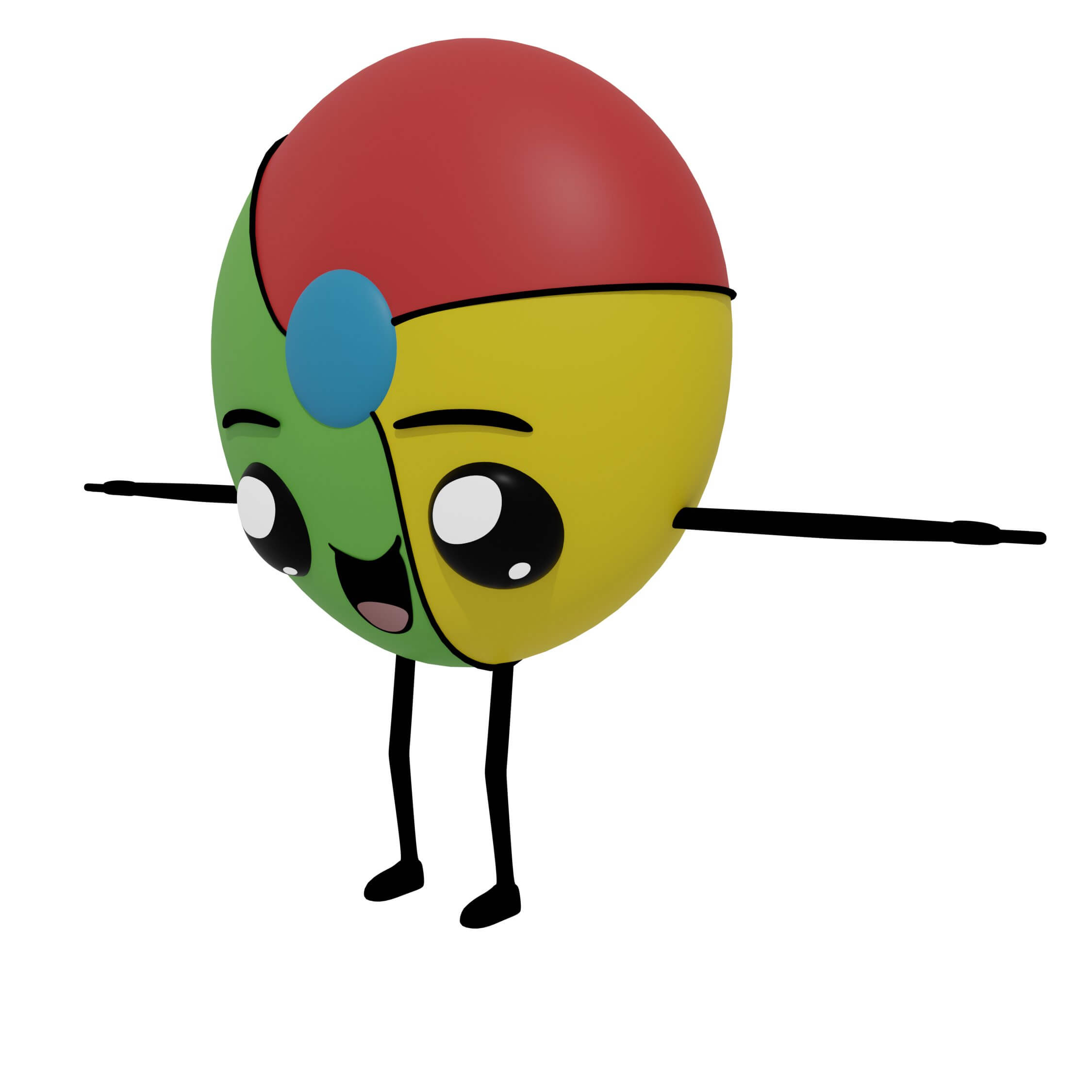 Chrome Character - 3D Model by RYANMAICOL