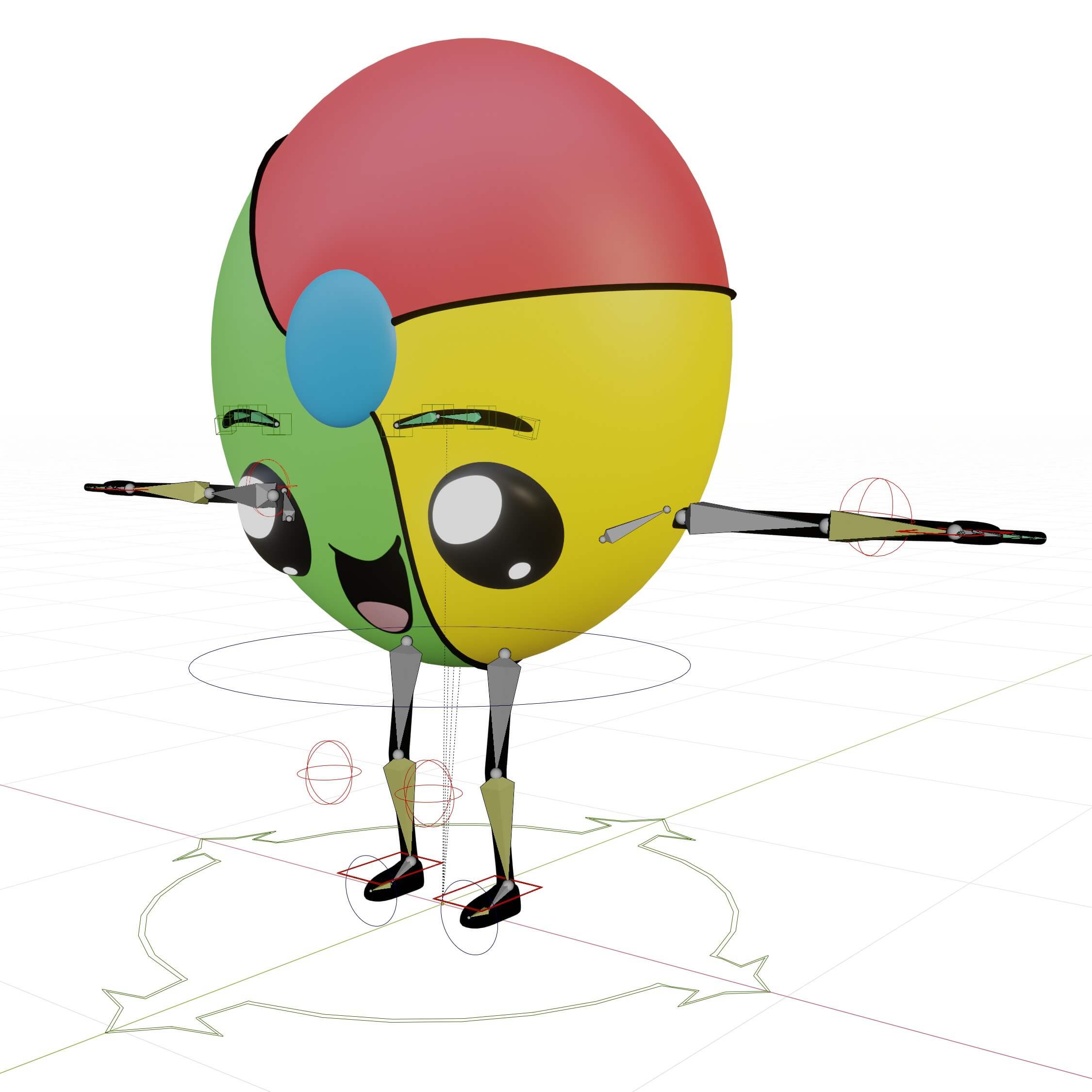 Chrome Character - 3D Model by RYANMAICOL