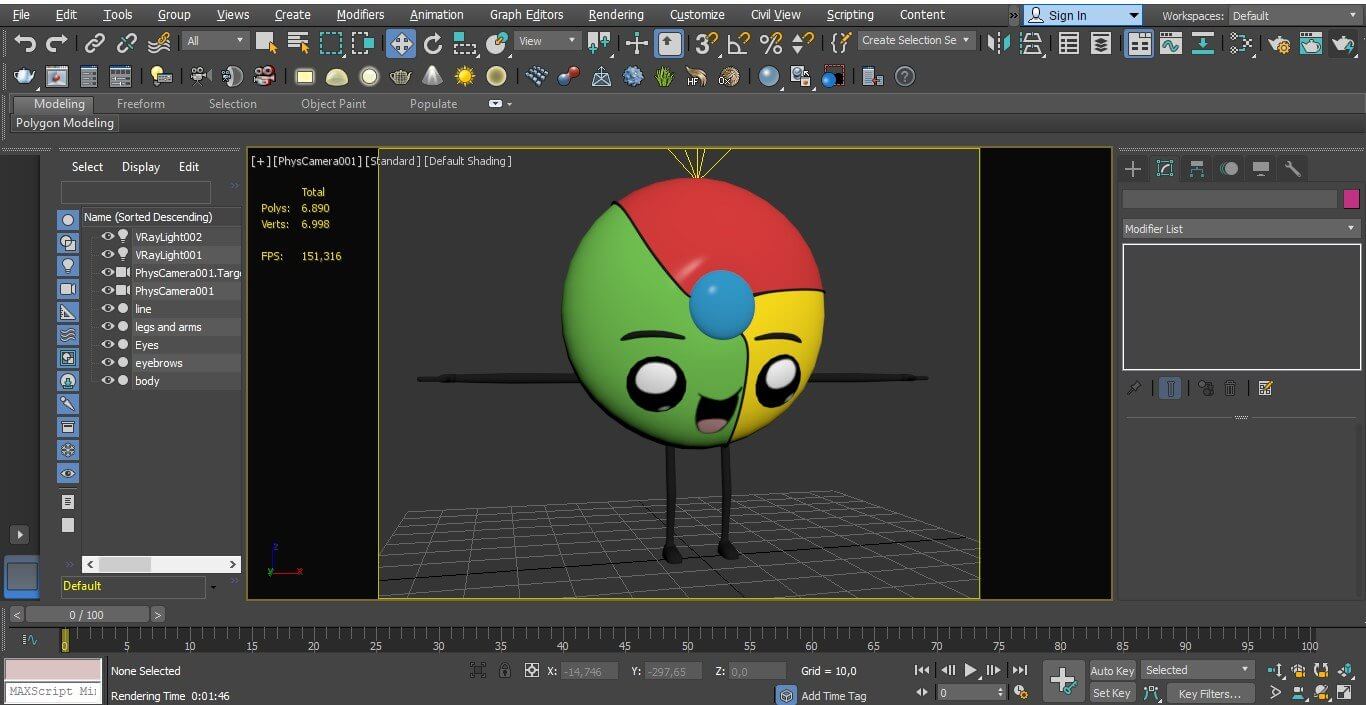 Chrome Character - 3D Model by RYANMAICOL