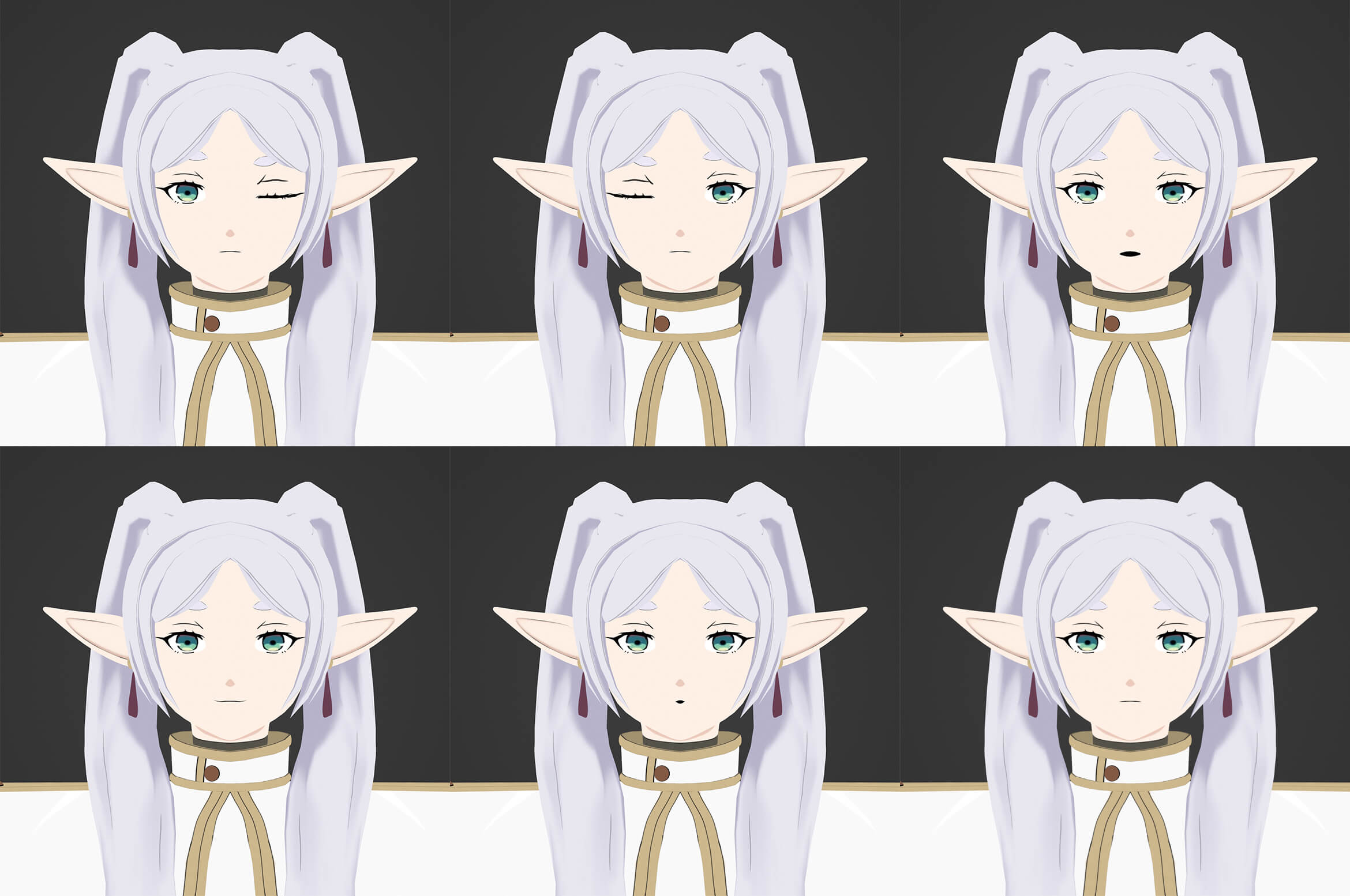 Character Frieren - 3D Model by RYANMAICOL