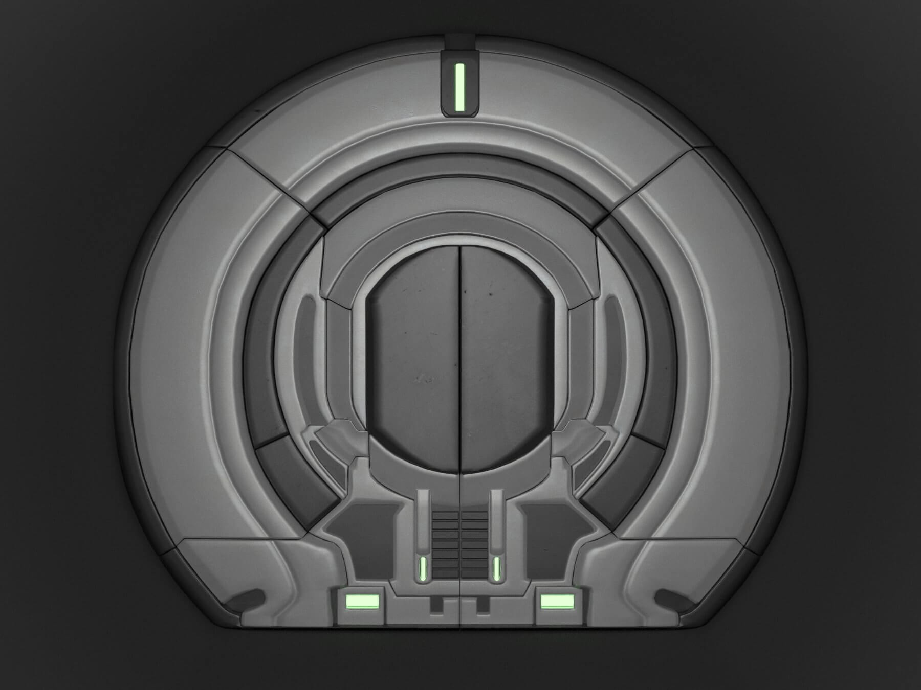 Futuristic Animated Door - 3D Model by RYANMAICOL