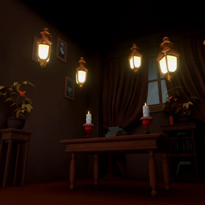 Halloween Cartoon Room - 3D Model by RYANMAICOL