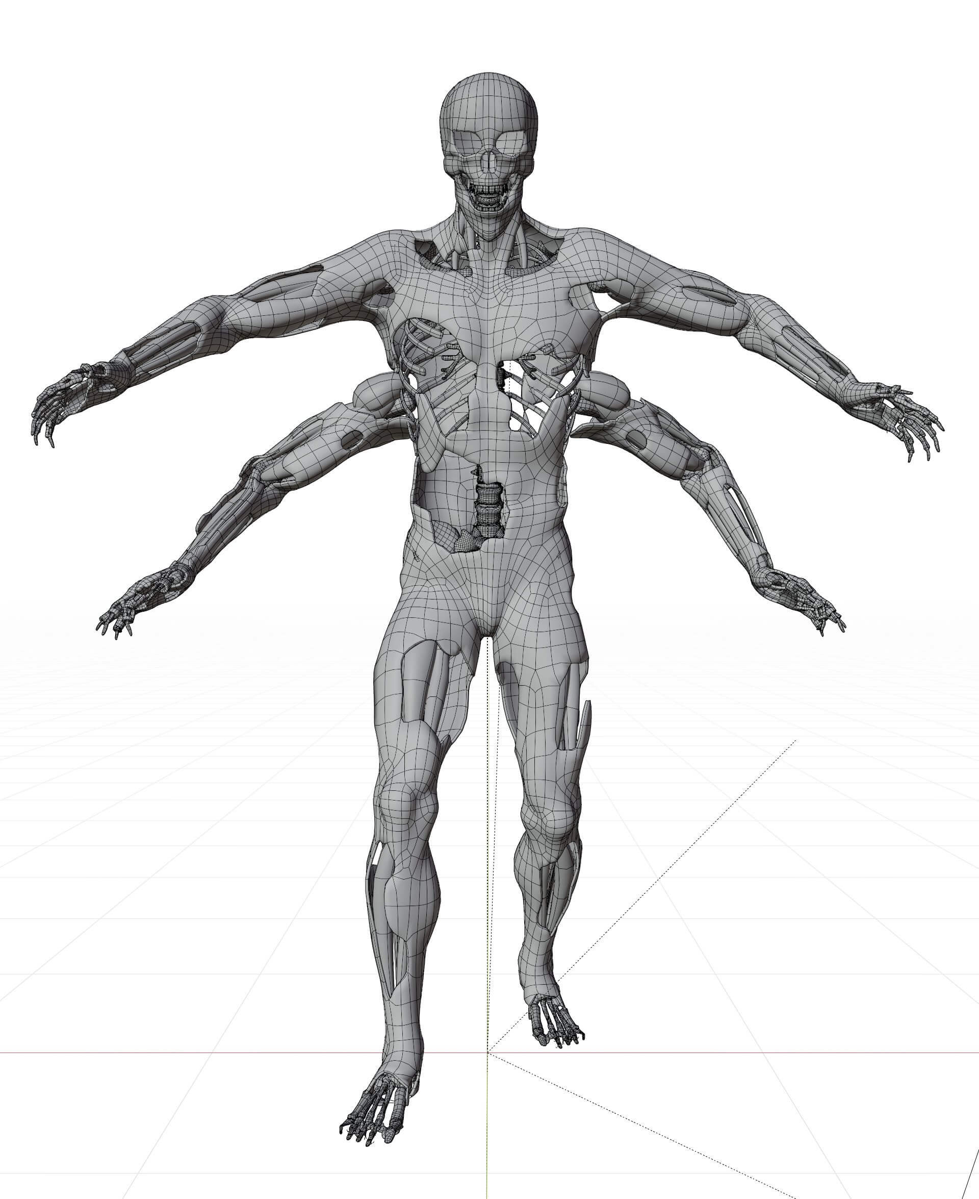 Human Creature - 3D Model by RYANMAICOL