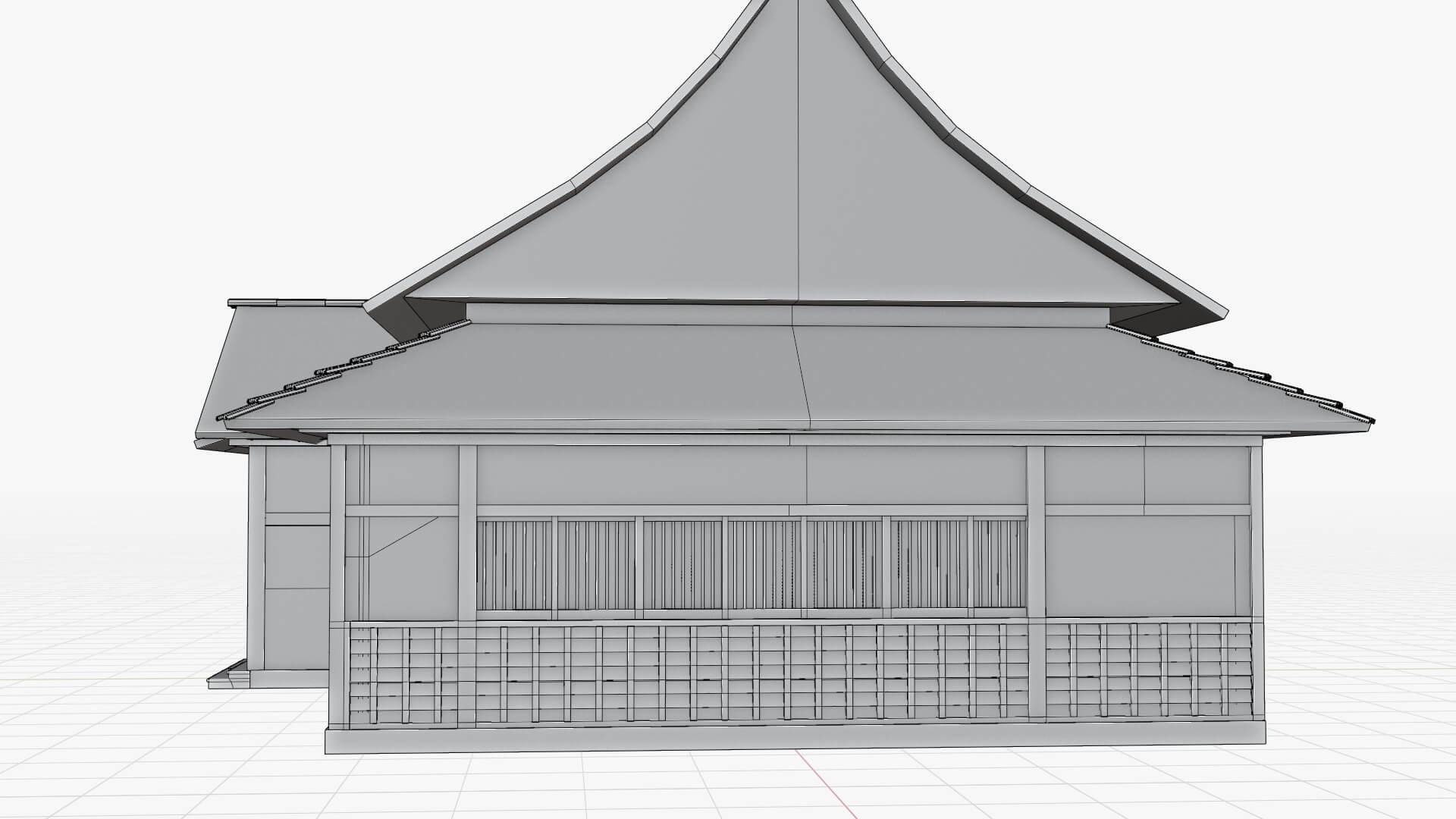 Japanese Training House - Dojo 3D Model by RYANMAICOL