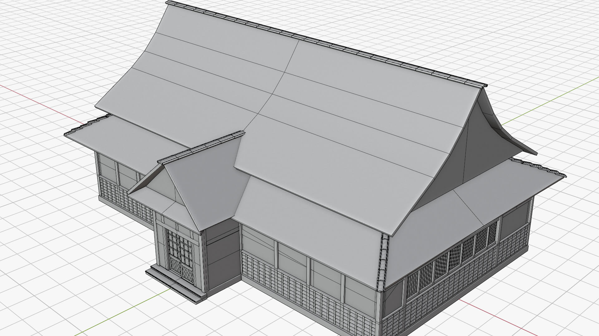 Japanese Training House - Dojo 3D Model by RYANMAICOL