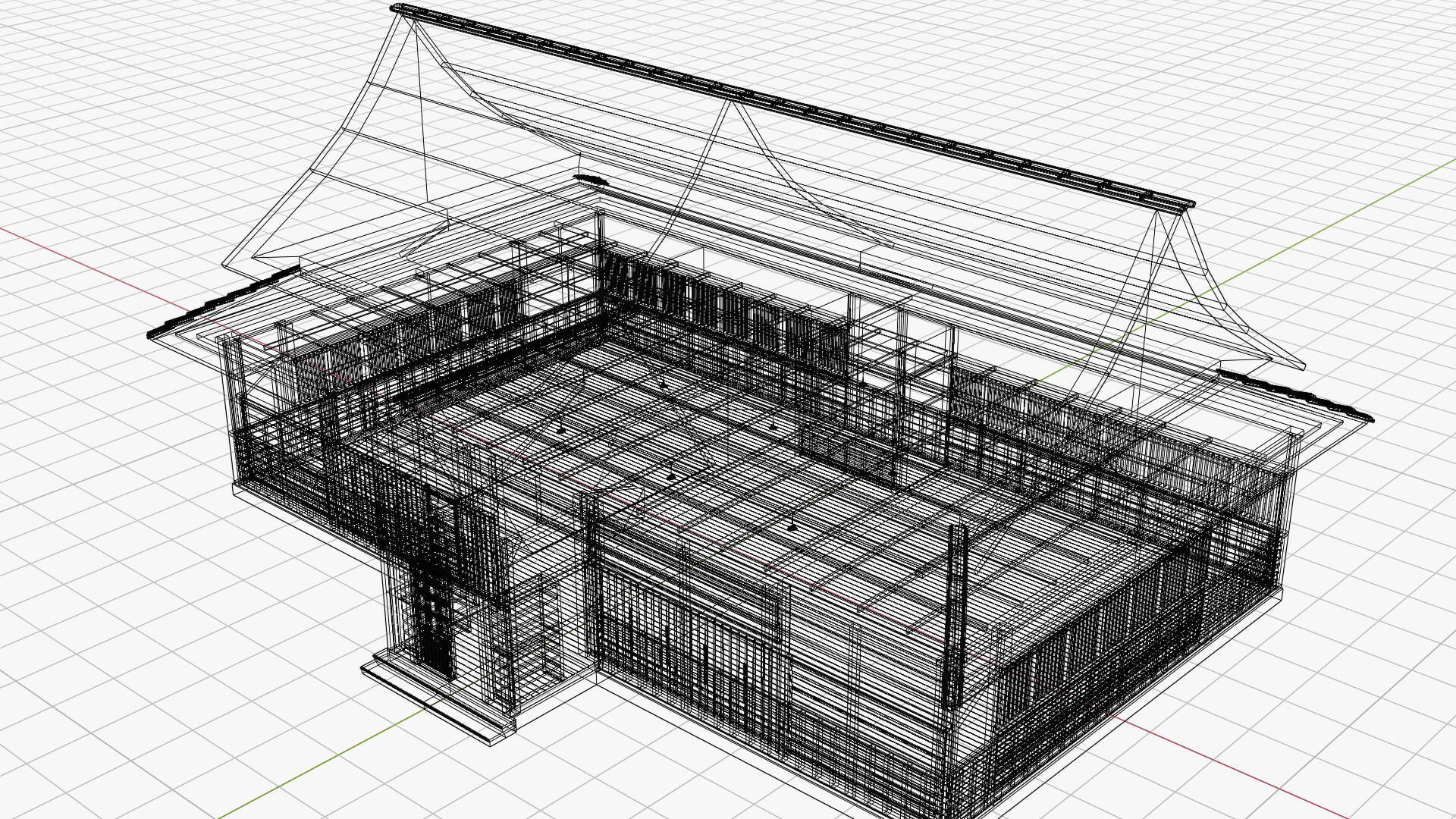Japanese Training House - Dojo 3D Model by RYANMAICOL