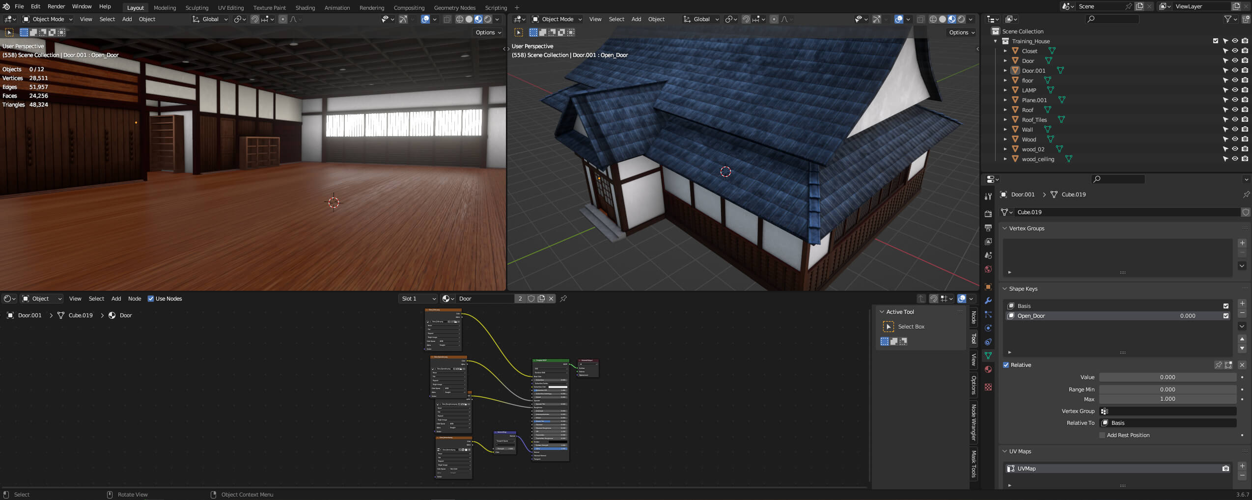 Japanese Training House - Dojo 3D Model by RYANMAICOL