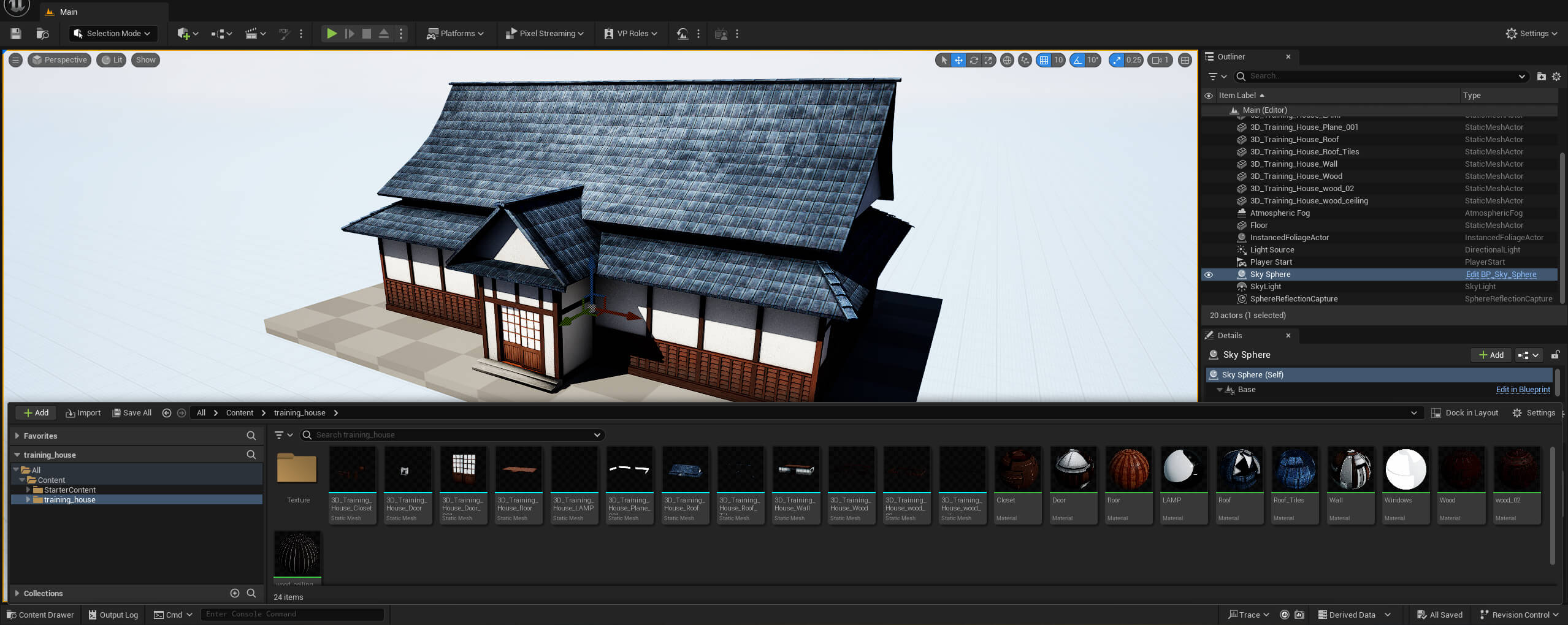 Japanese Training House - Dojo 3D Model by RYANMAICOL