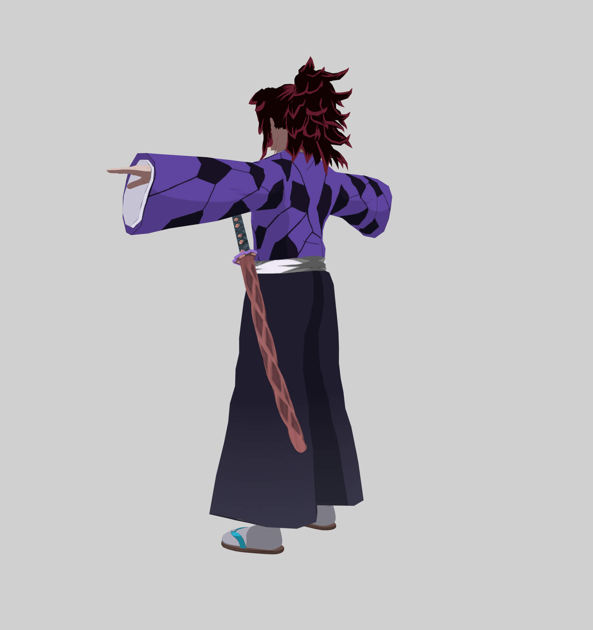 Kokushibo - Kimetsu No Yaiba 3D Model by RYANMAICOL