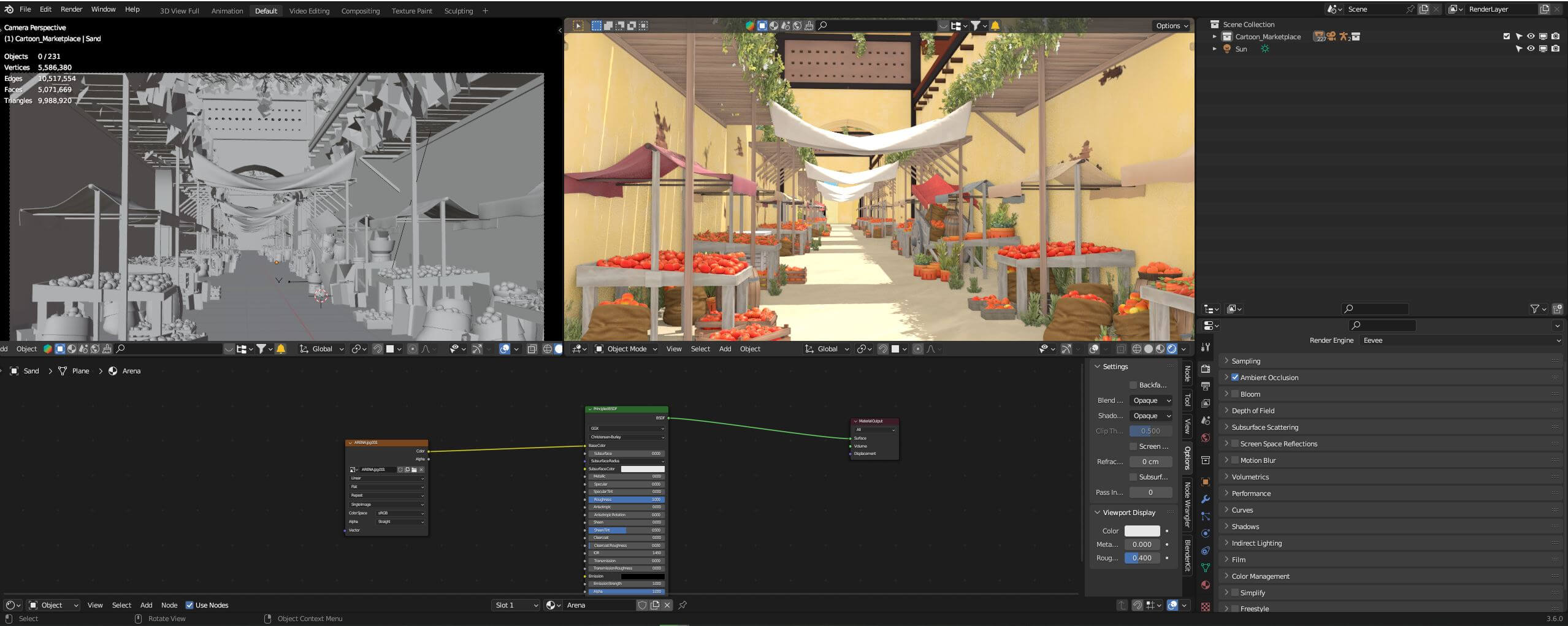 Marketplace- Sand- East 3D Model by RYANMAICOL