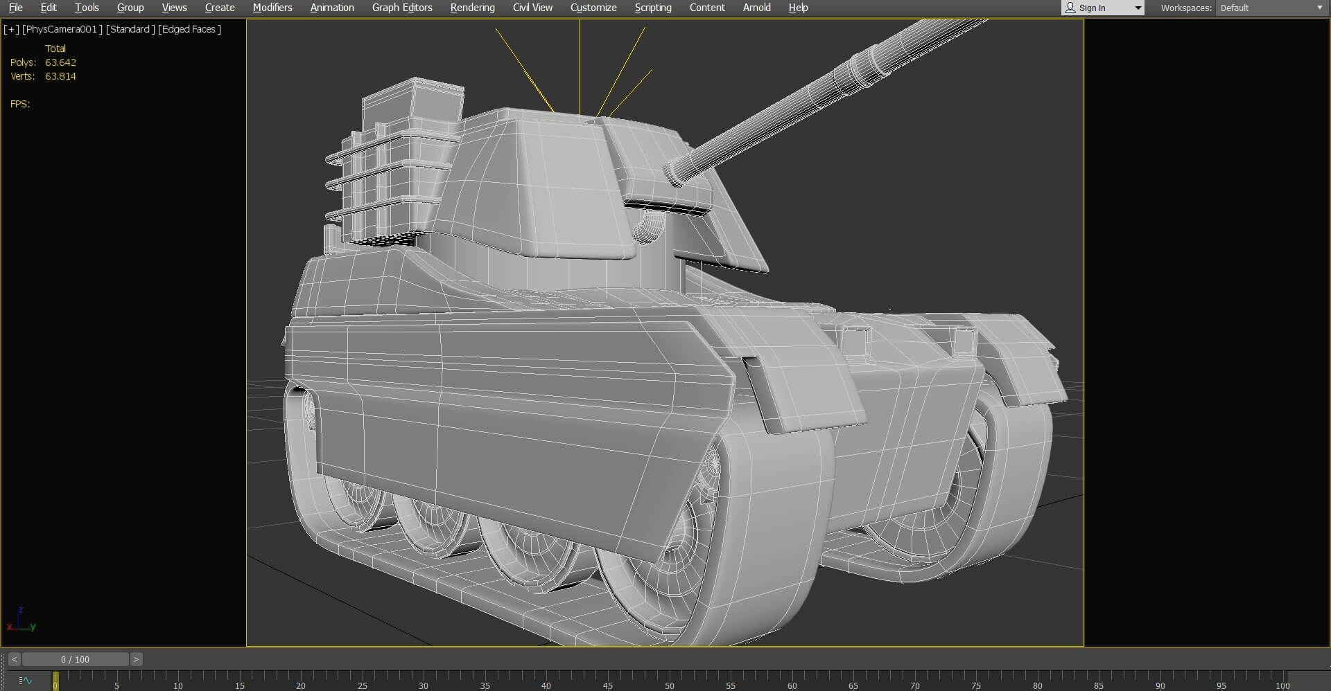Military Tank - 3D Model by RYANMAICOL