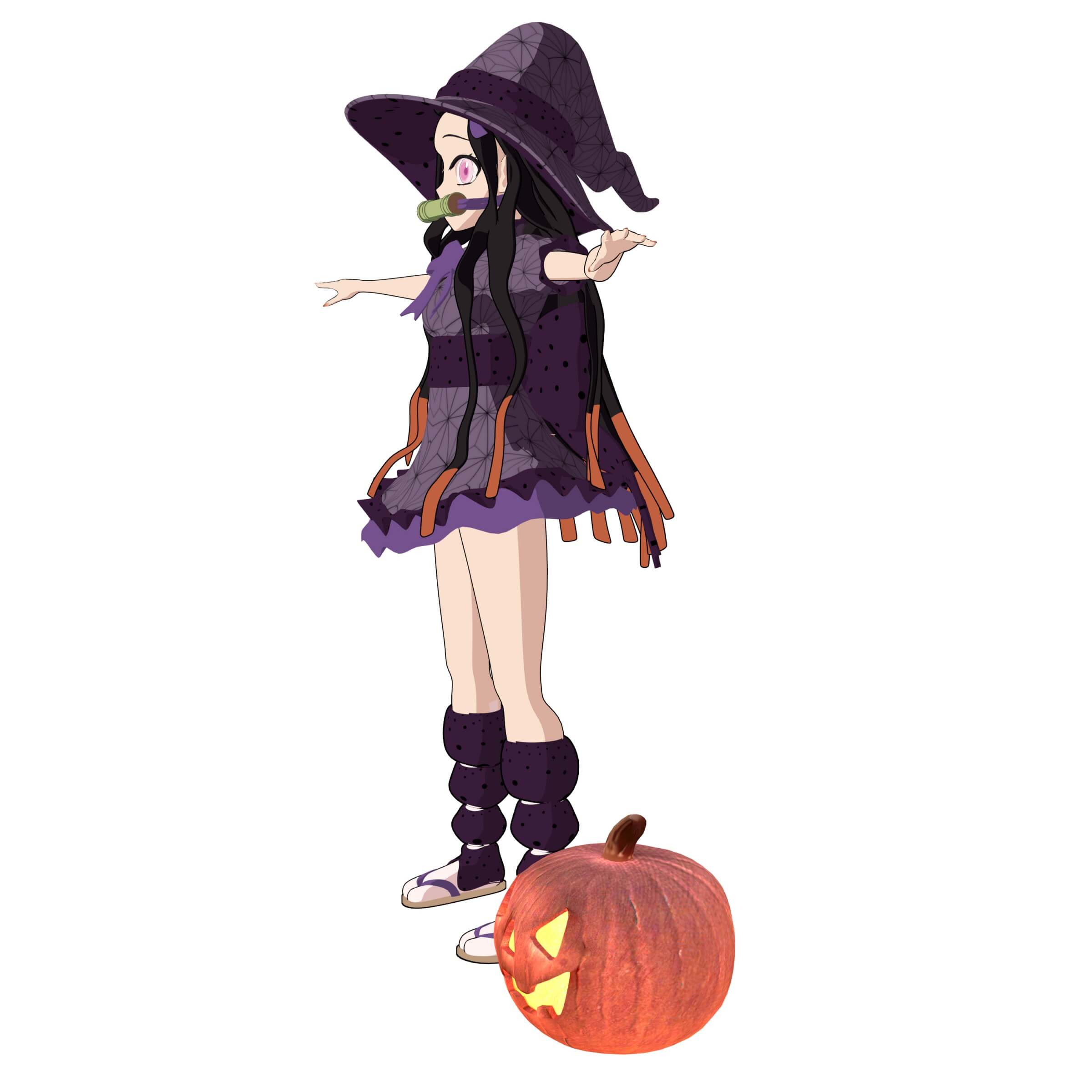Nezuko Halloween - 3D Model by RYANMAICOL