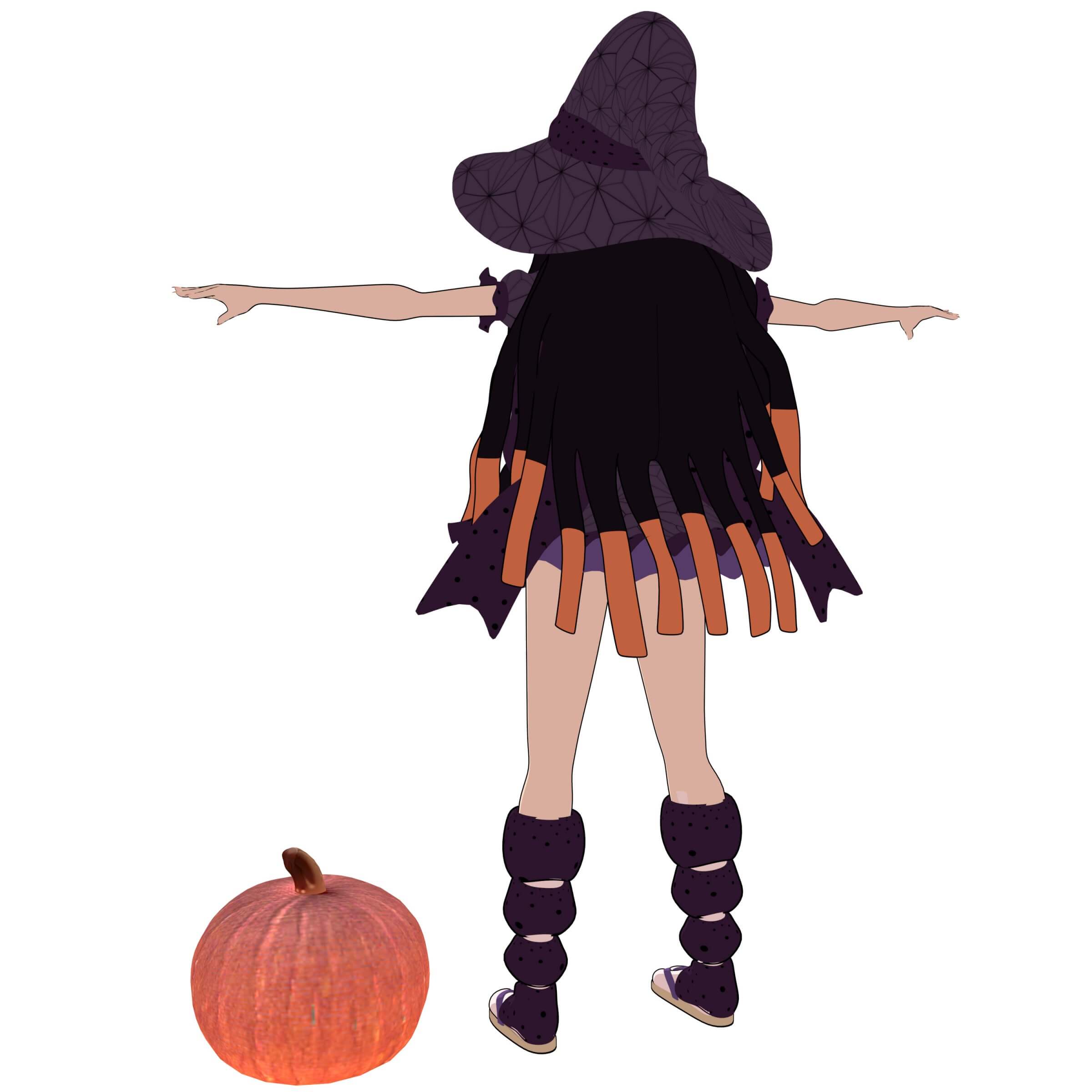 Nezuko Halloween - 3D Model by RYANMAICOL