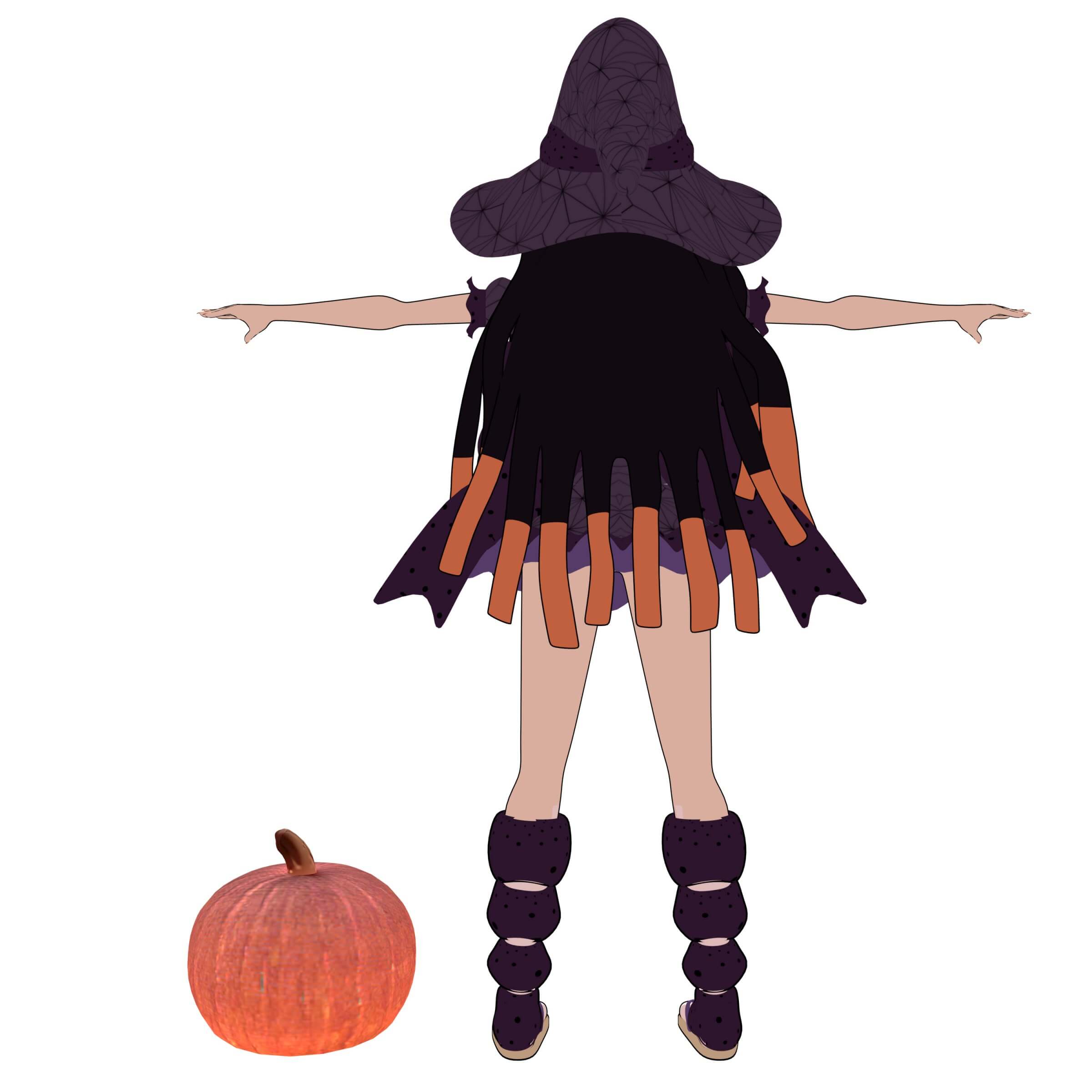 Nezuko Halloween - 3D Model by RYANMAICOL