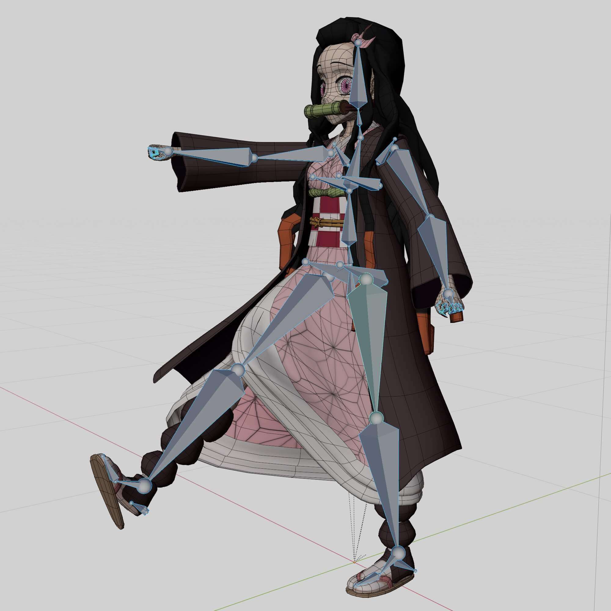 Nezuko - Kimetsu No Yaiba - Demon Slayer 3D Model by RYANMAICOL