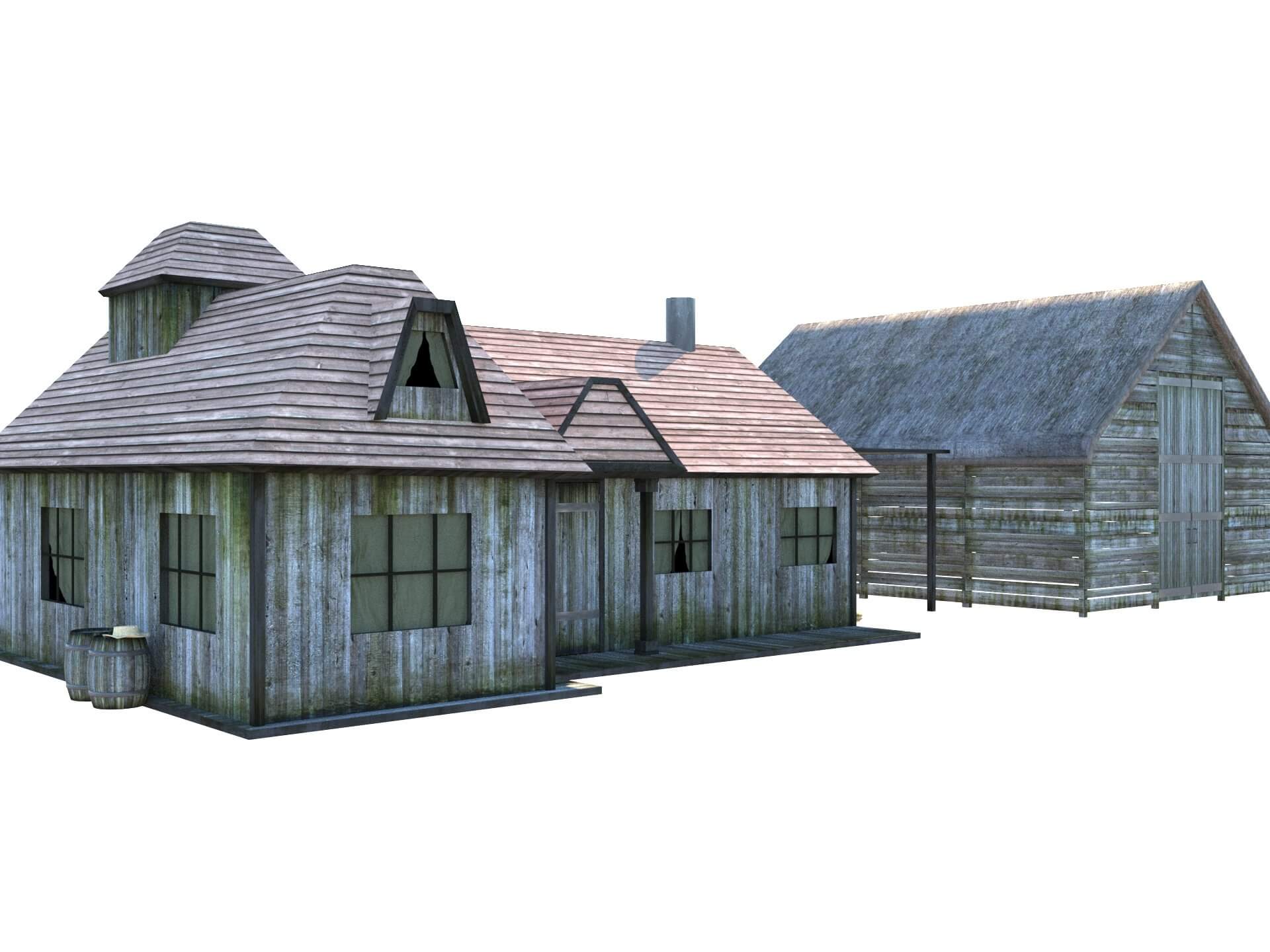 Old House - 3D Model by RYANMAICOL