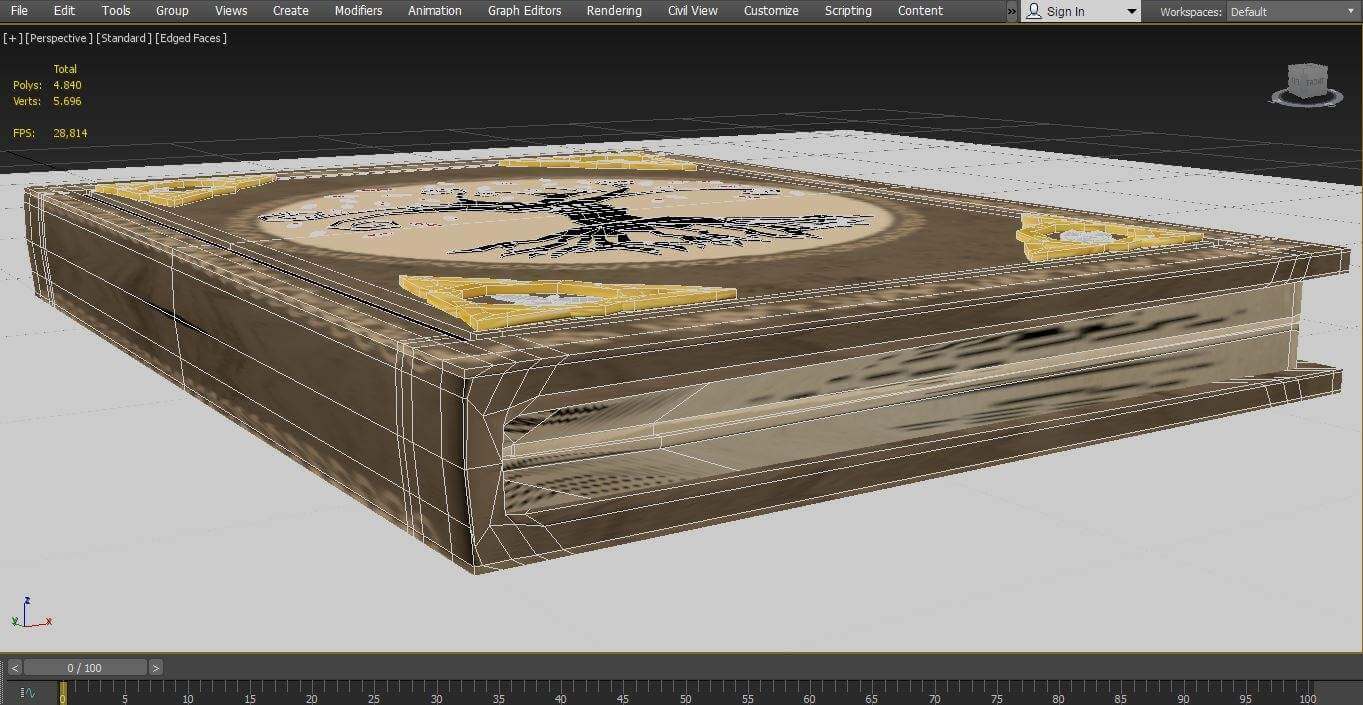 Old Spell Book - 3D Model by RYANMAICOL