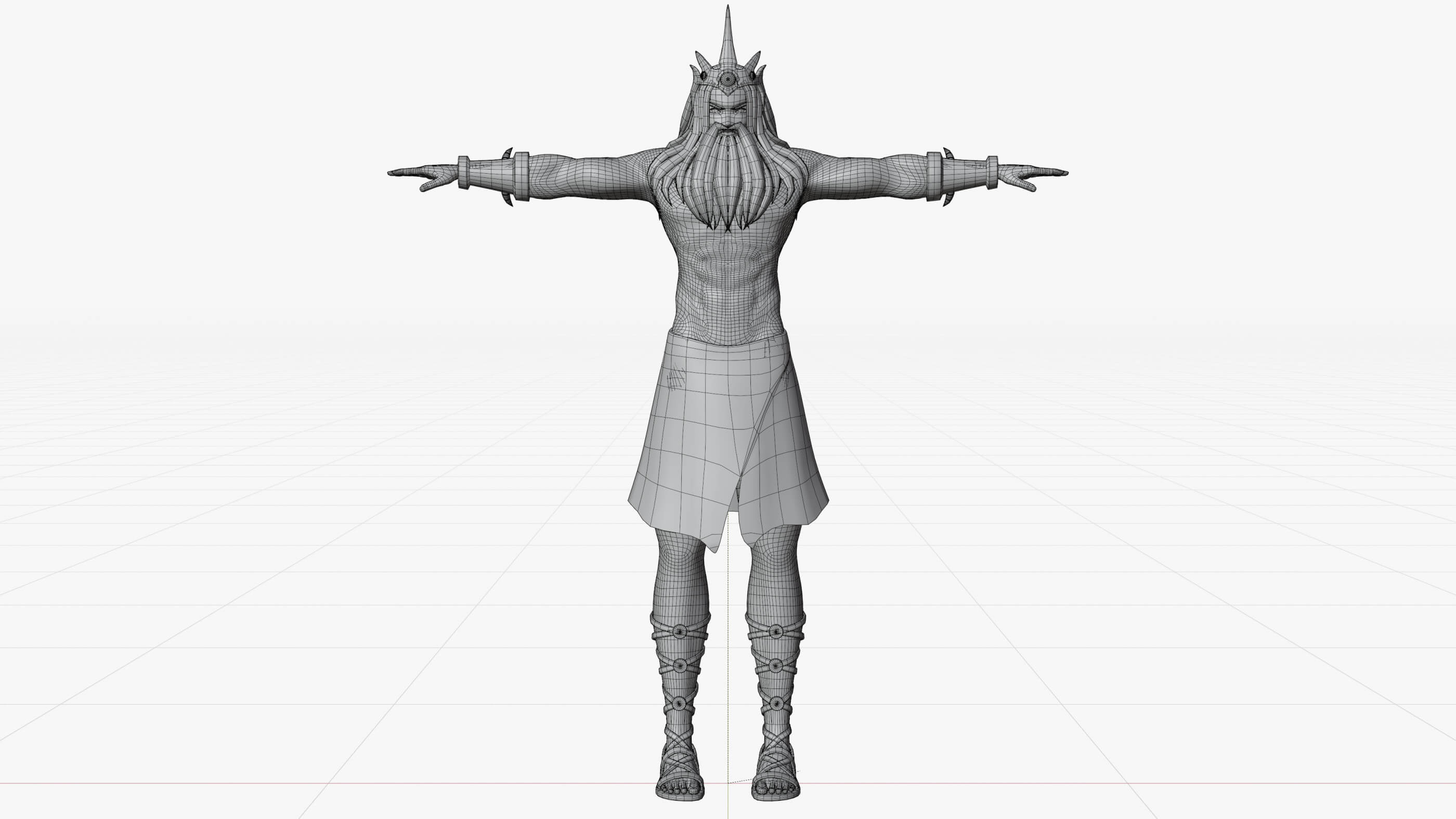 Poseidon Character - 3D Model by RYANMAICOL