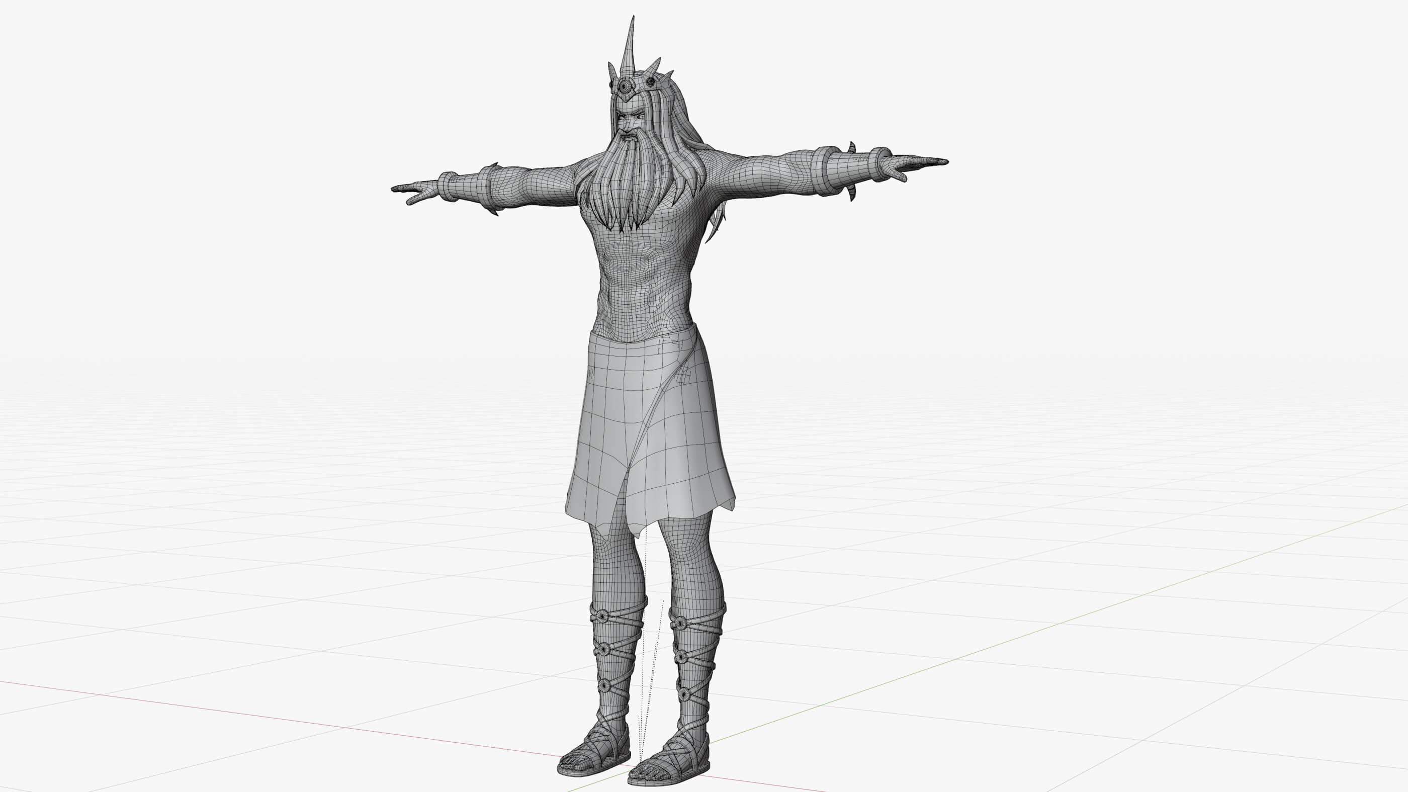 Poseidon Character - 3D Model by RYANMAICOL