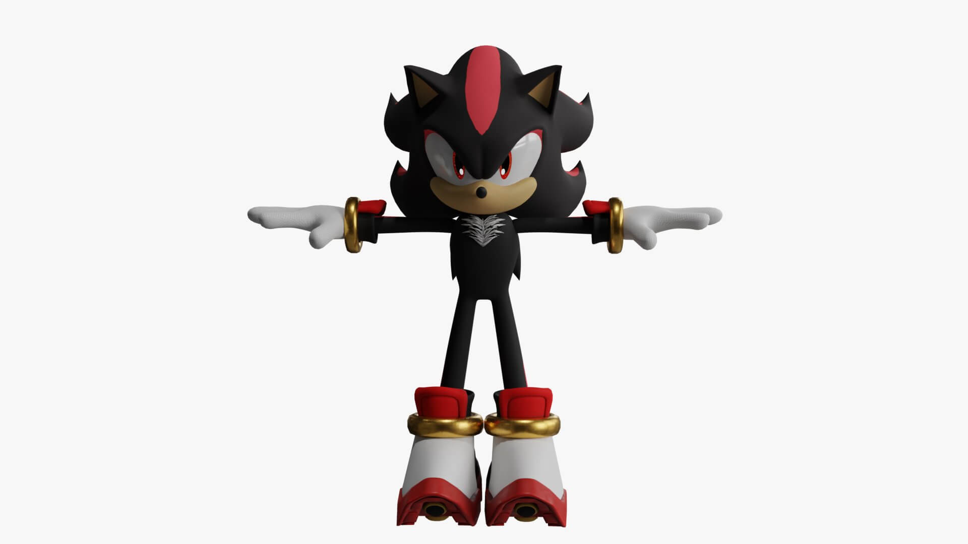 Shadow The Hedgehog - 3D Model by RYANMAICOL