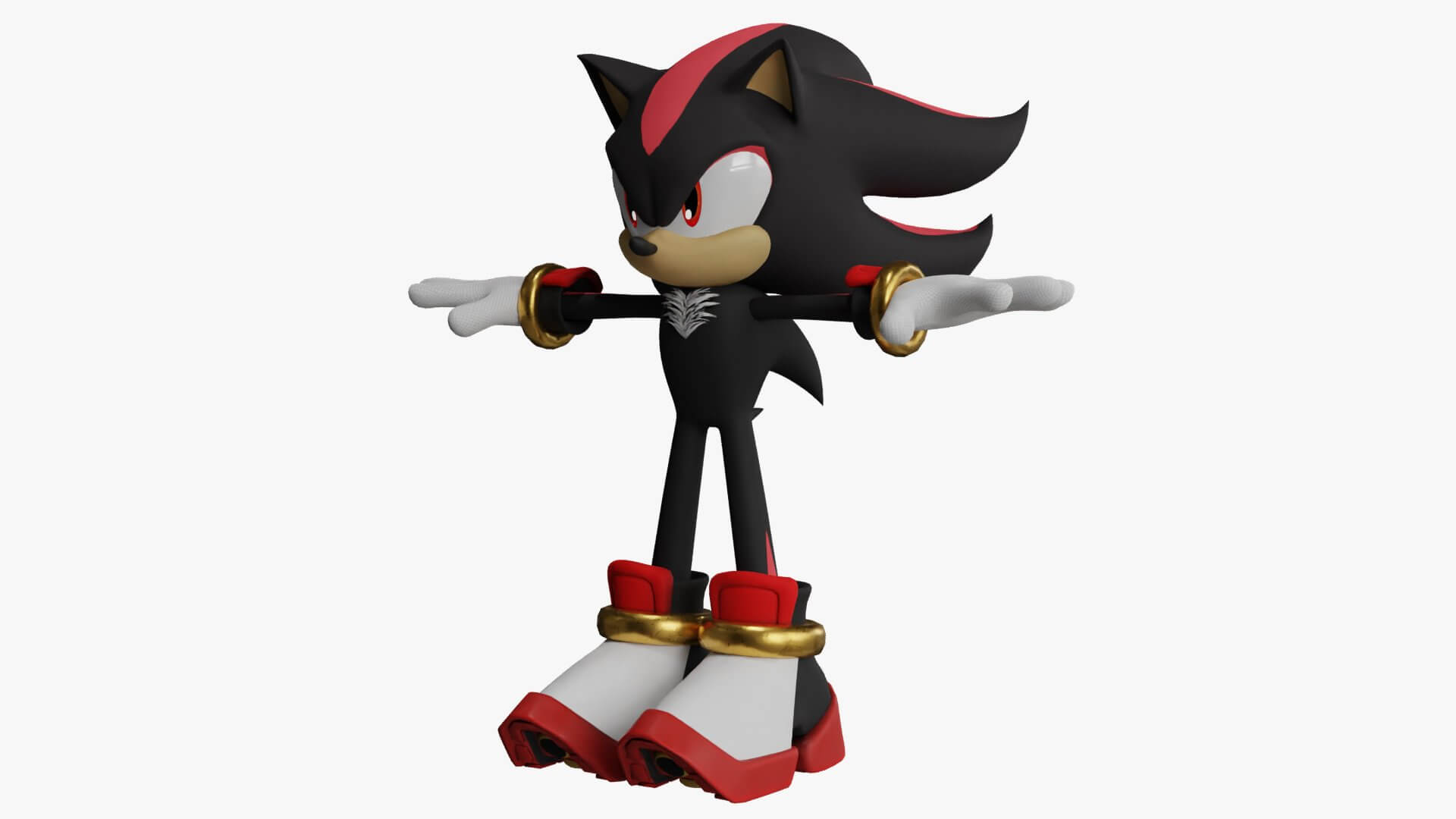 Shadow The Hedgehog - 3D Model by RYANMAICOL