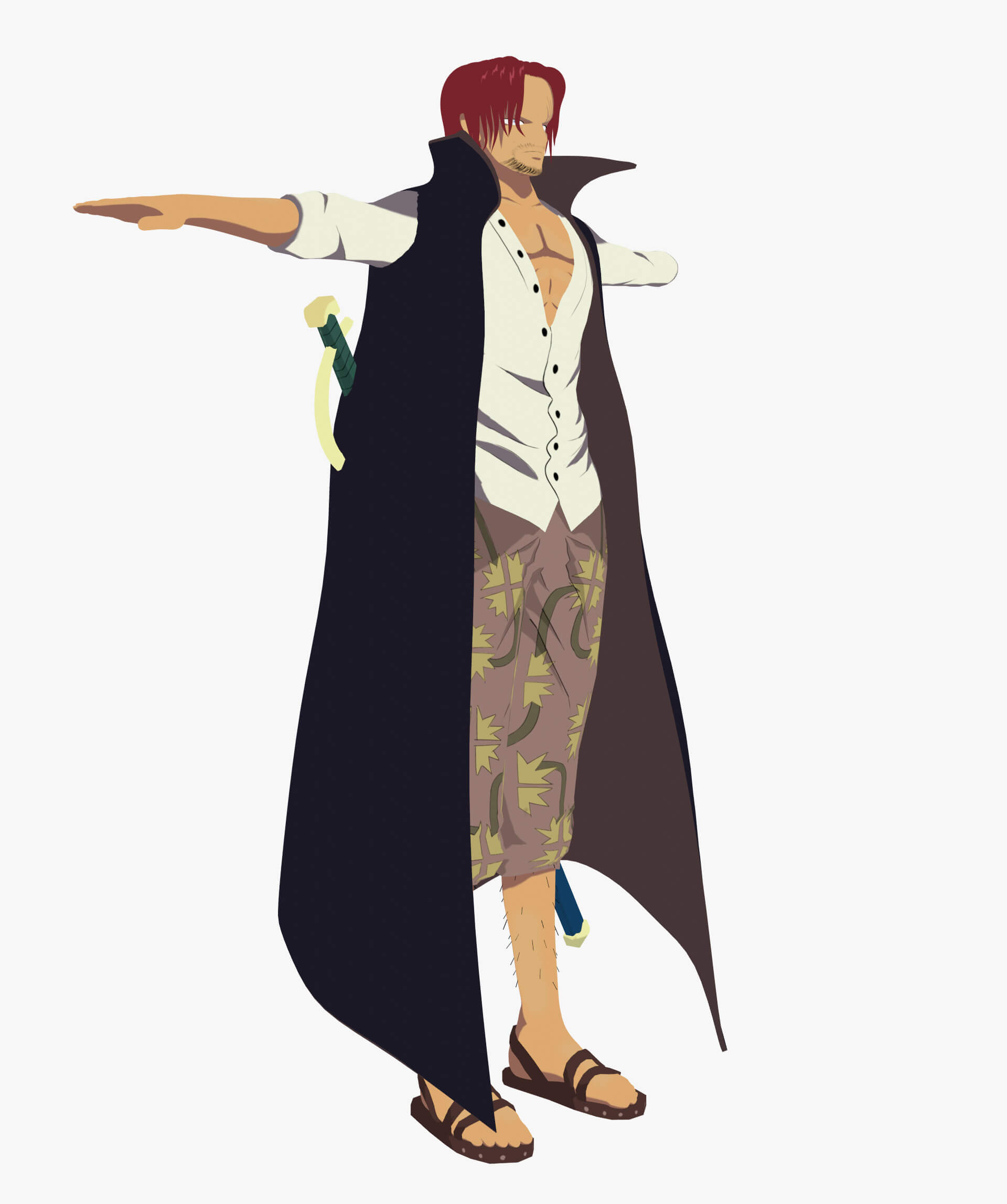 Shanks - One Piece 3D Model by RYANMAICOL