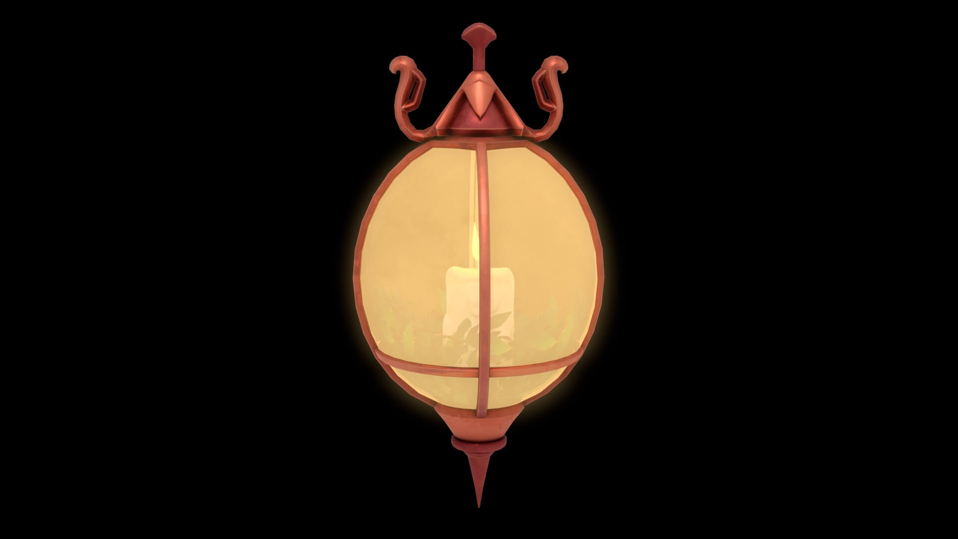 Stylized Fantasy Floating Lamp for Halloween - 3D Model by RYANMAICOL