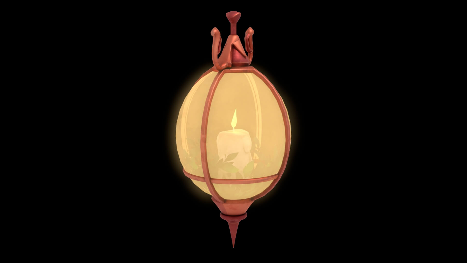 Stylized Fantasy Floating Lamp for Halloween - 3D Model by RYANMAICOL